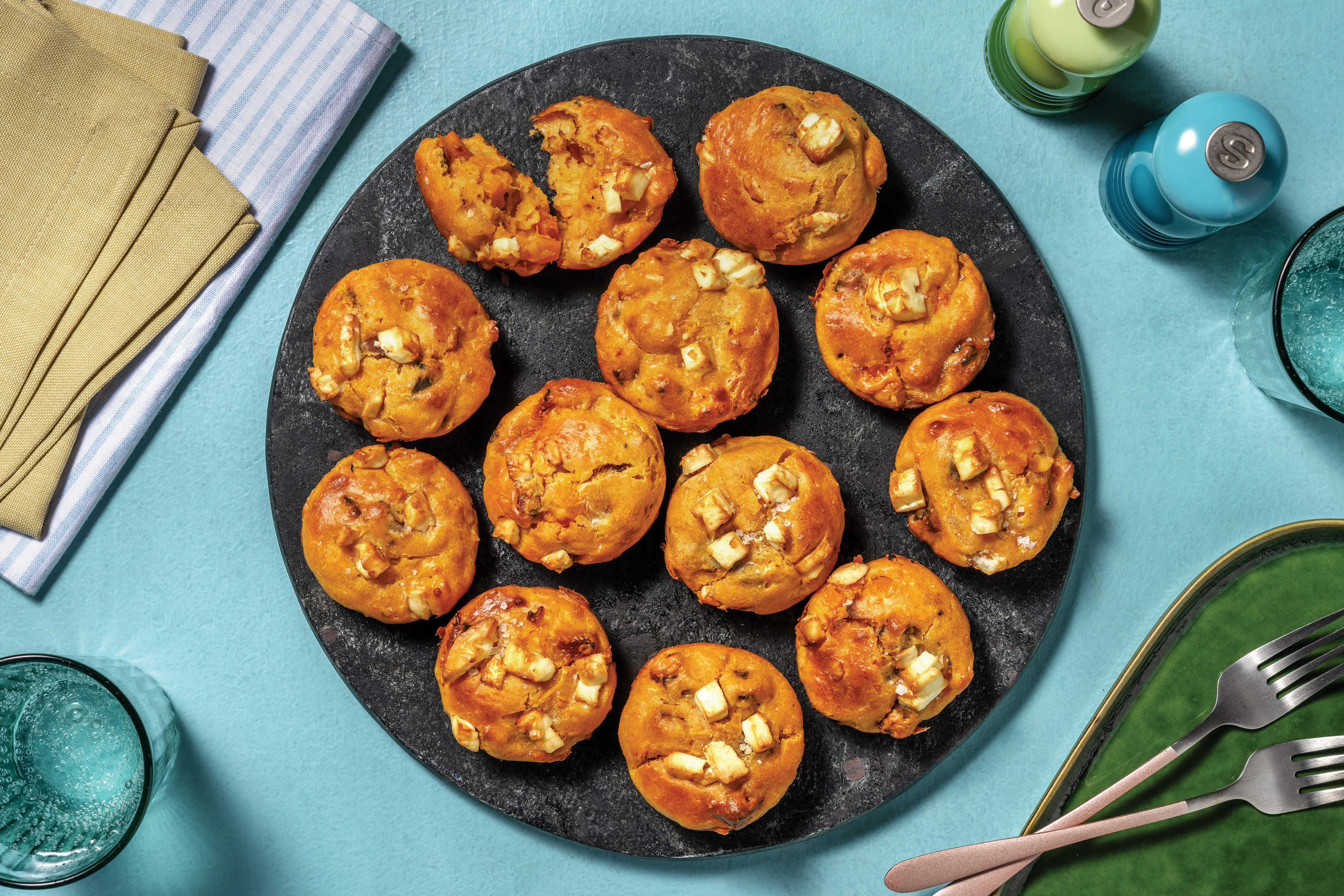Chorizo & Pumpkin Savoury Muffins Recipe | HelloFresh