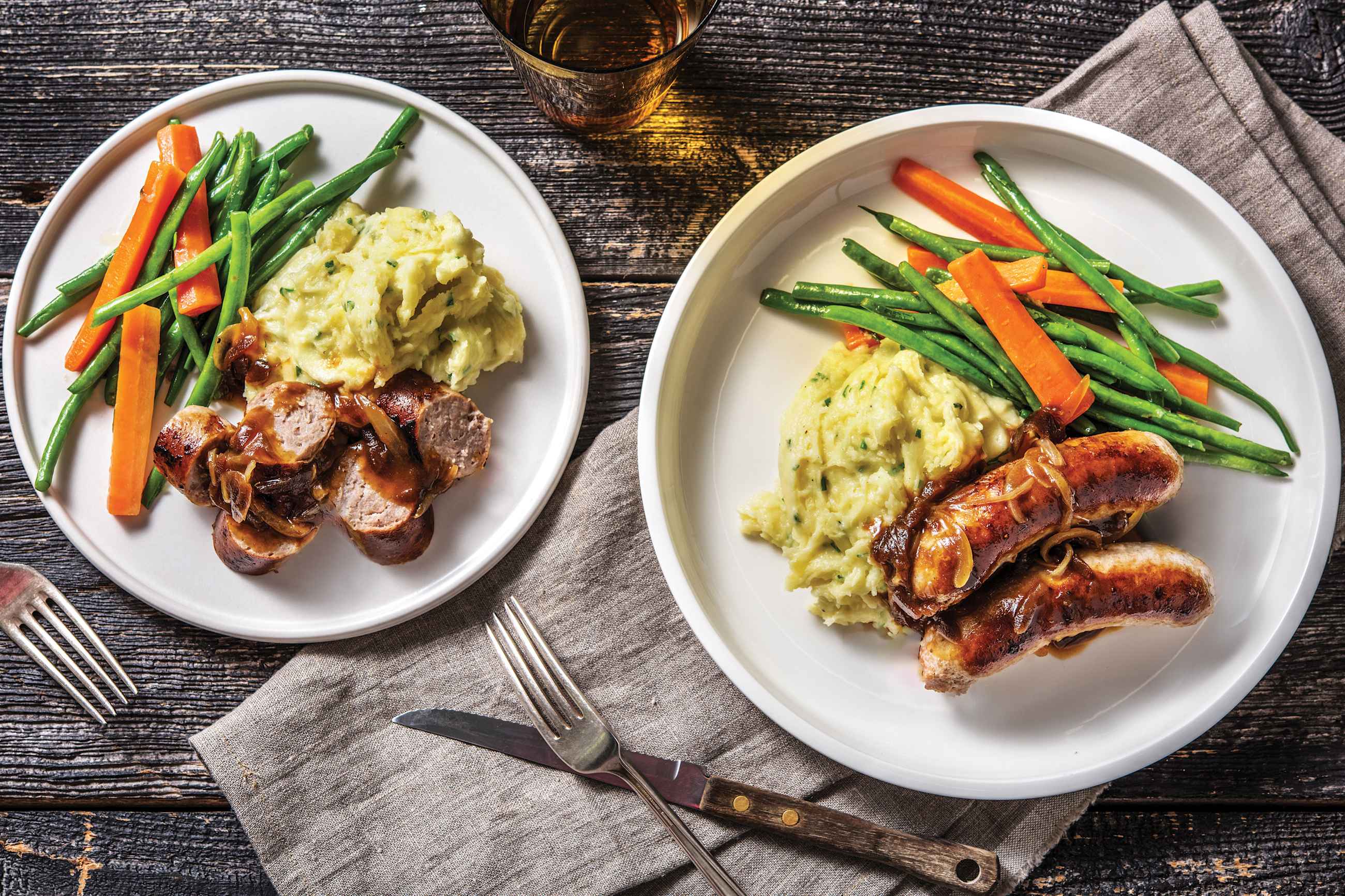 Classic Pork Sausages & Parmesan Mash Recipe | HelloFresh
