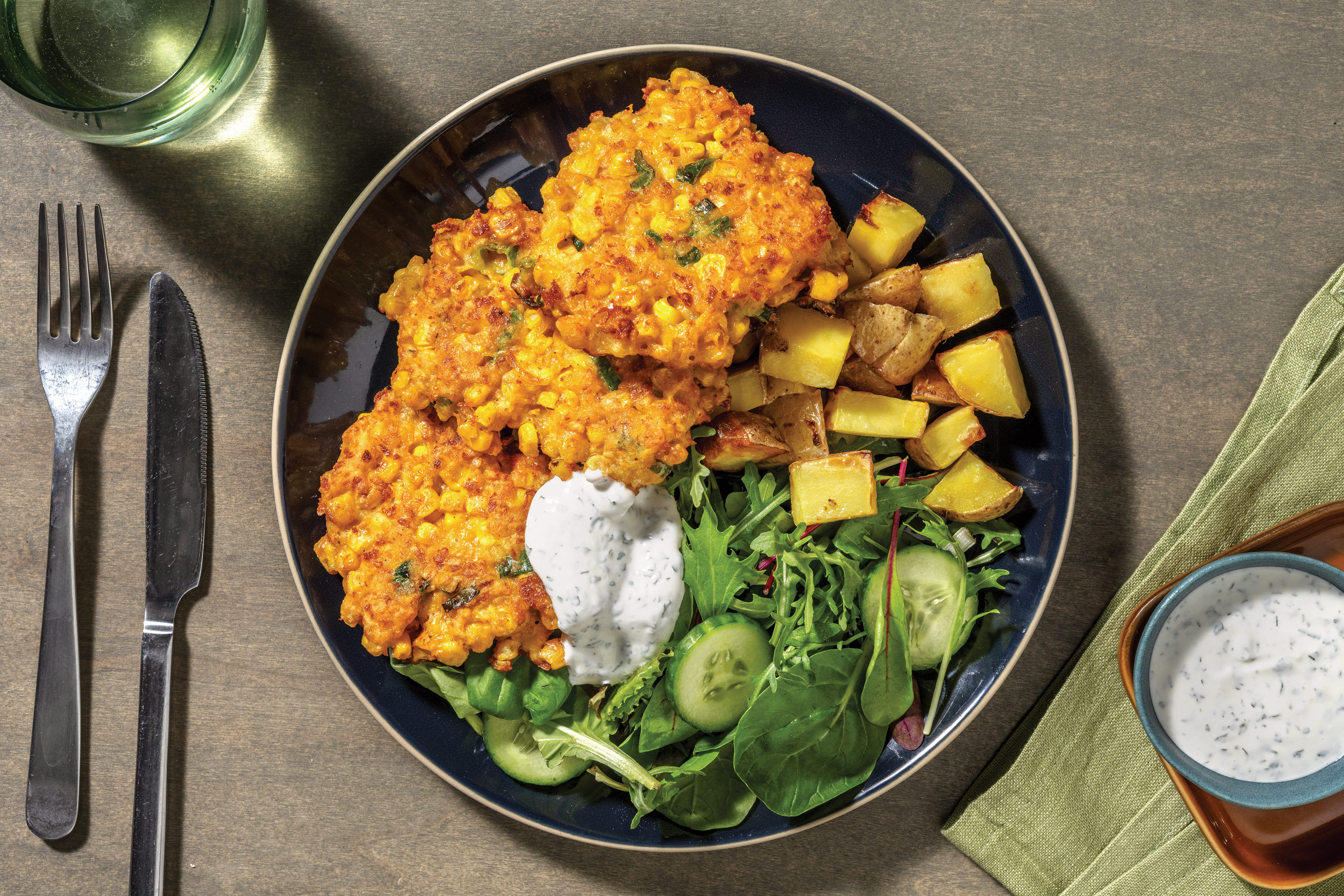 Golden Corn & Carrot Fritters Recipe | HelloFresh