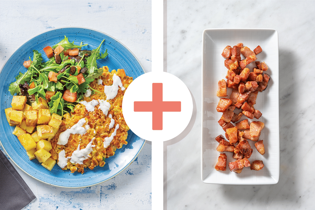 Bacon, Corn & Carrot Fritters Recipe | HelloFresh