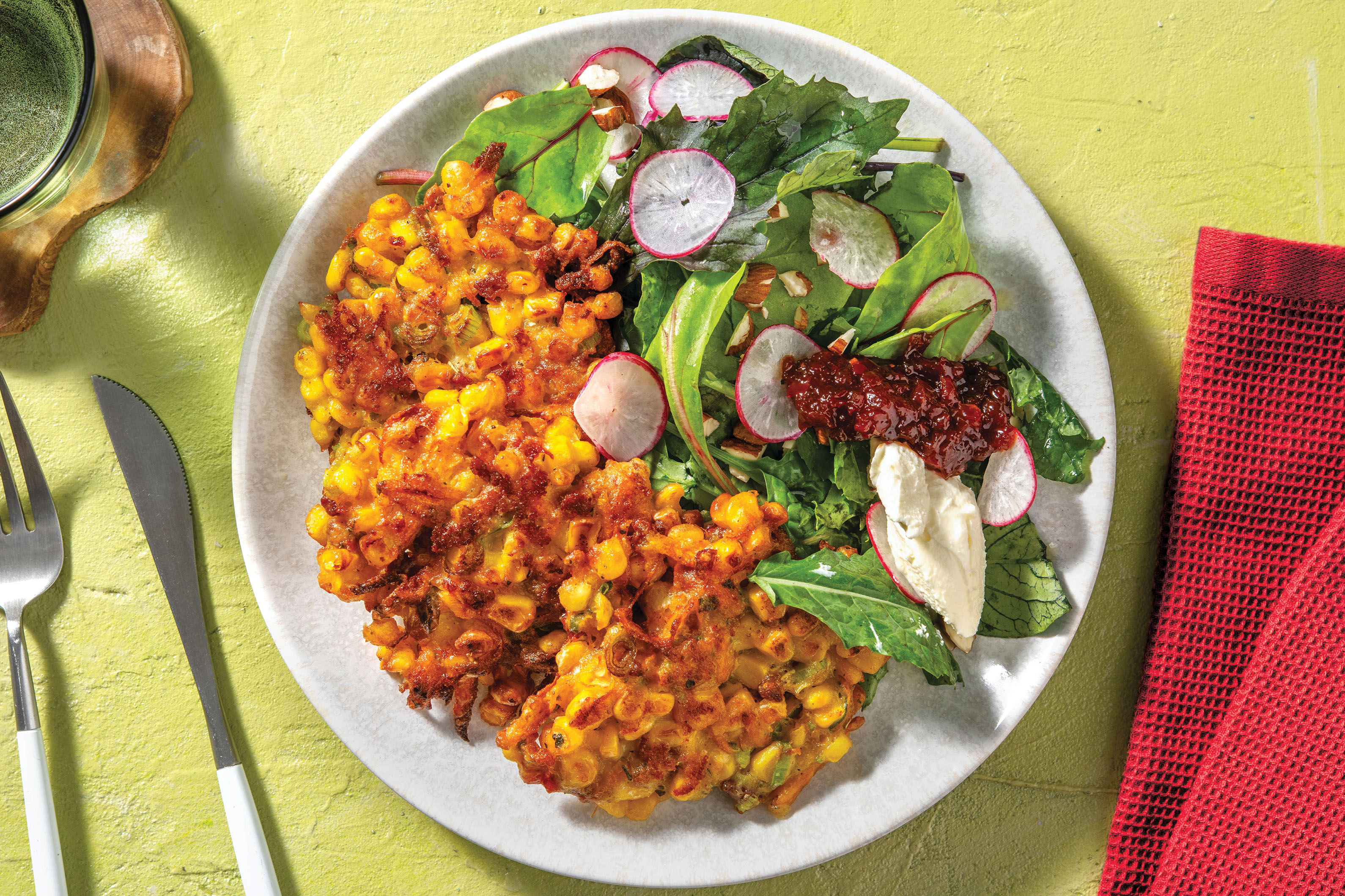 Crackin' Christmas Corn & Bacon Fritters Recipe | HelloFresh