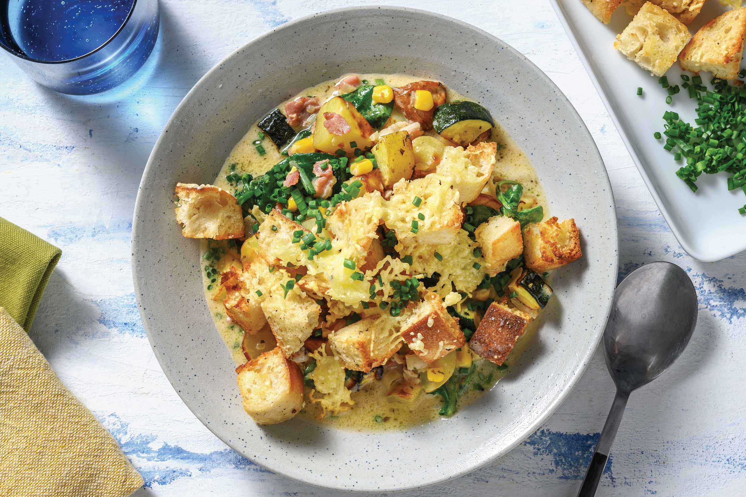 Creamy Bacon & Corn Soup Recipe | HelloFresh