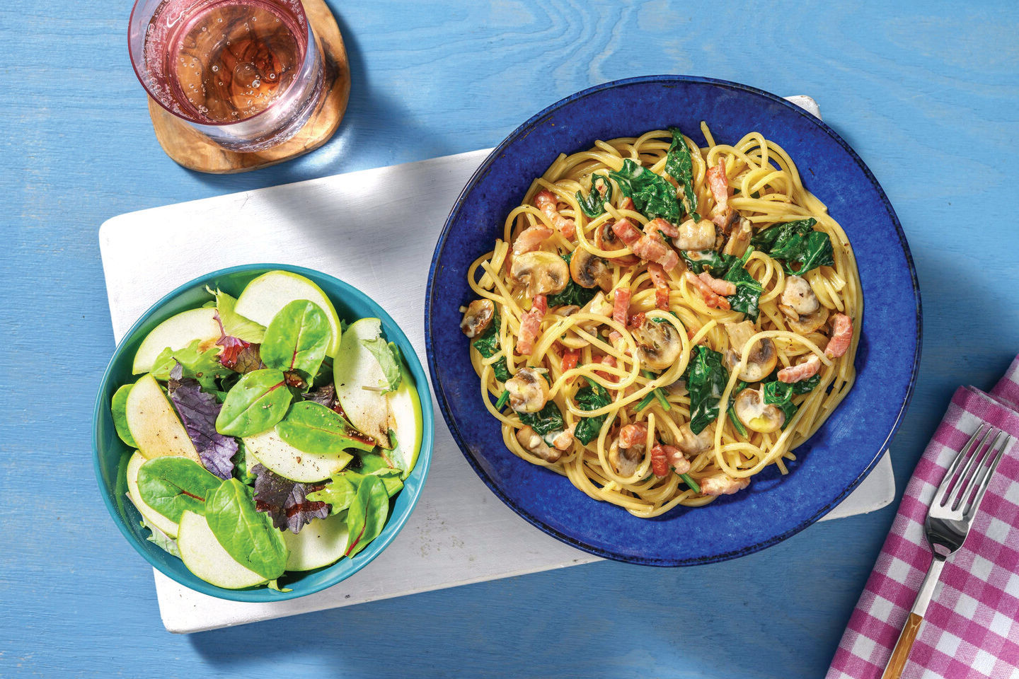 Creamy Bacon, Mushroom & Cheese Spaghetti Recipe | HelloFresh