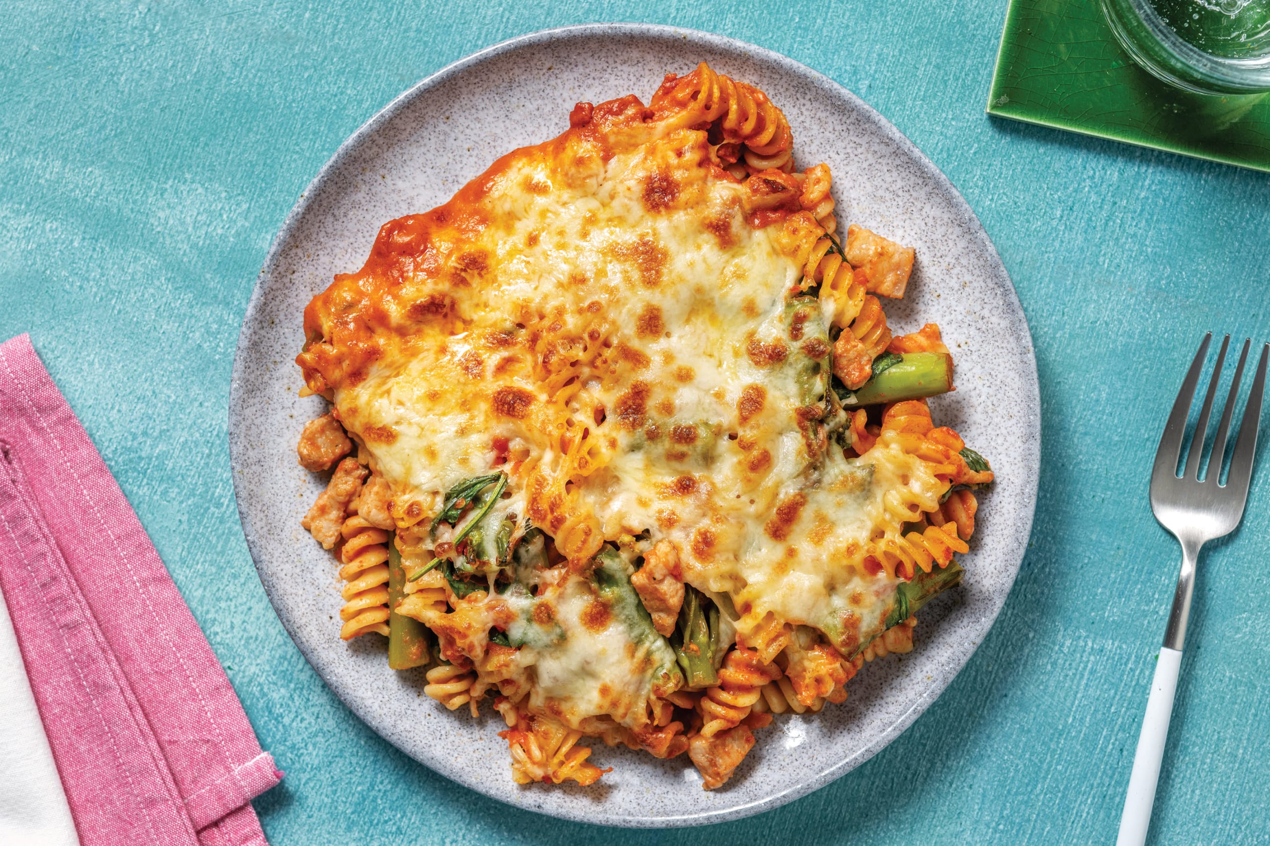 Creamy Bacon & Baby Broccoli Pasta Bake Recipe | HelloFresh