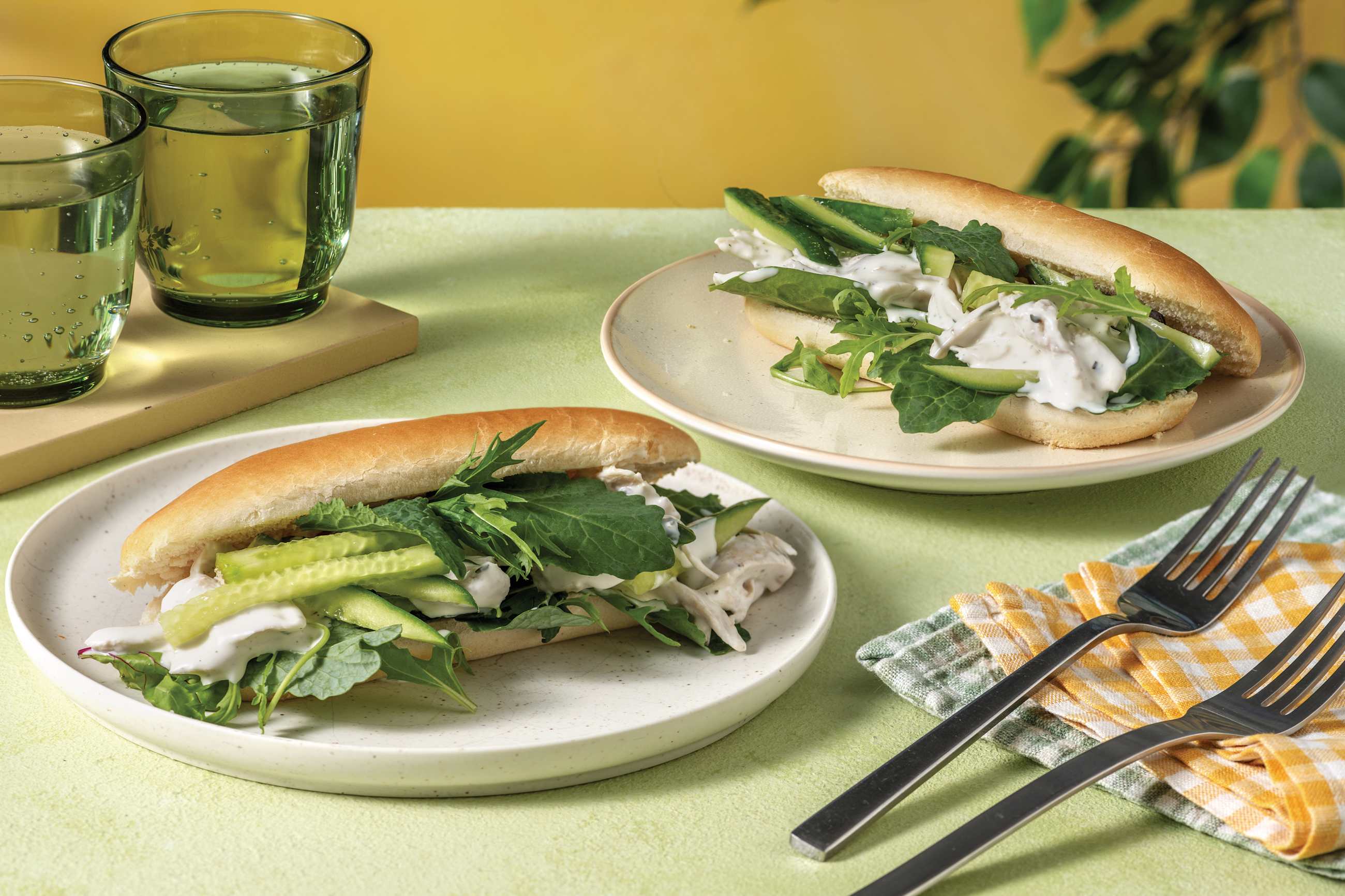 Creamy Pesto Chicken Roll with Cucumber Recipe | HelloFresh