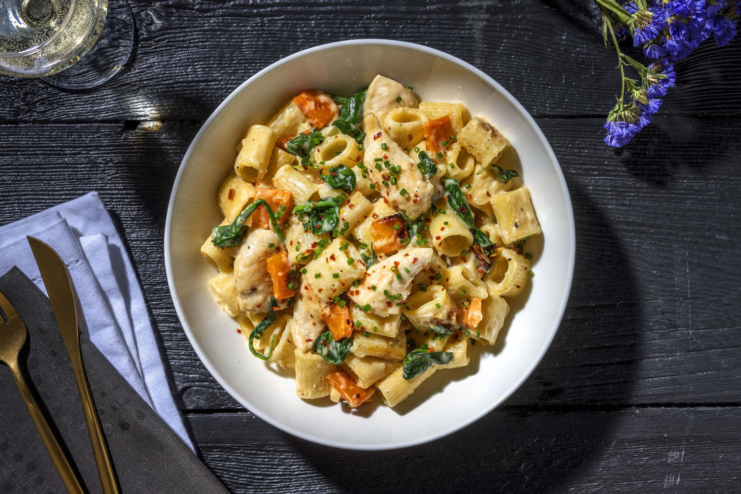 Creamy Chicken and Fresh Rigatoni Recipe | HelloFresh