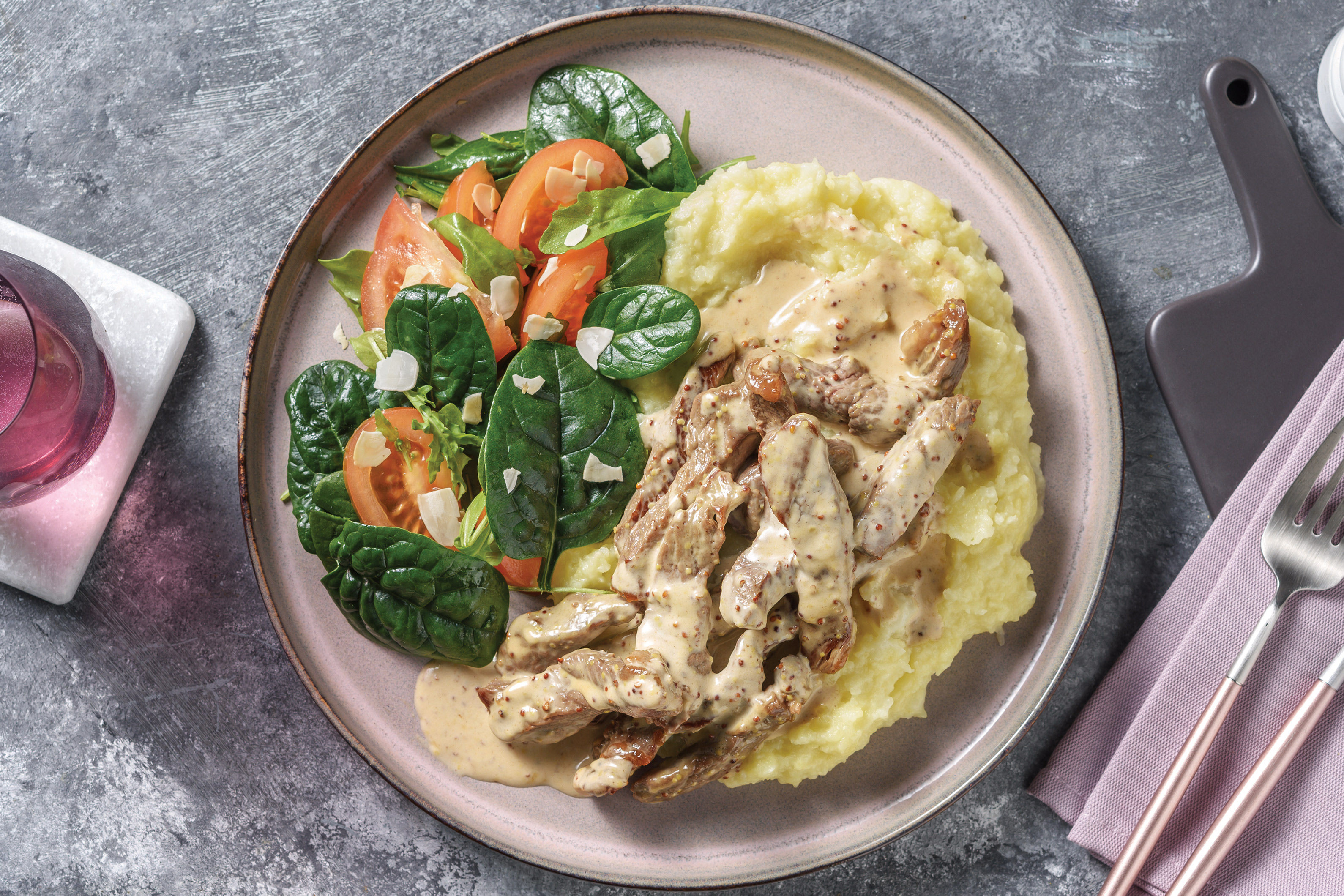 Quick Creamy Mustard Beef Recipe | HelloFresh