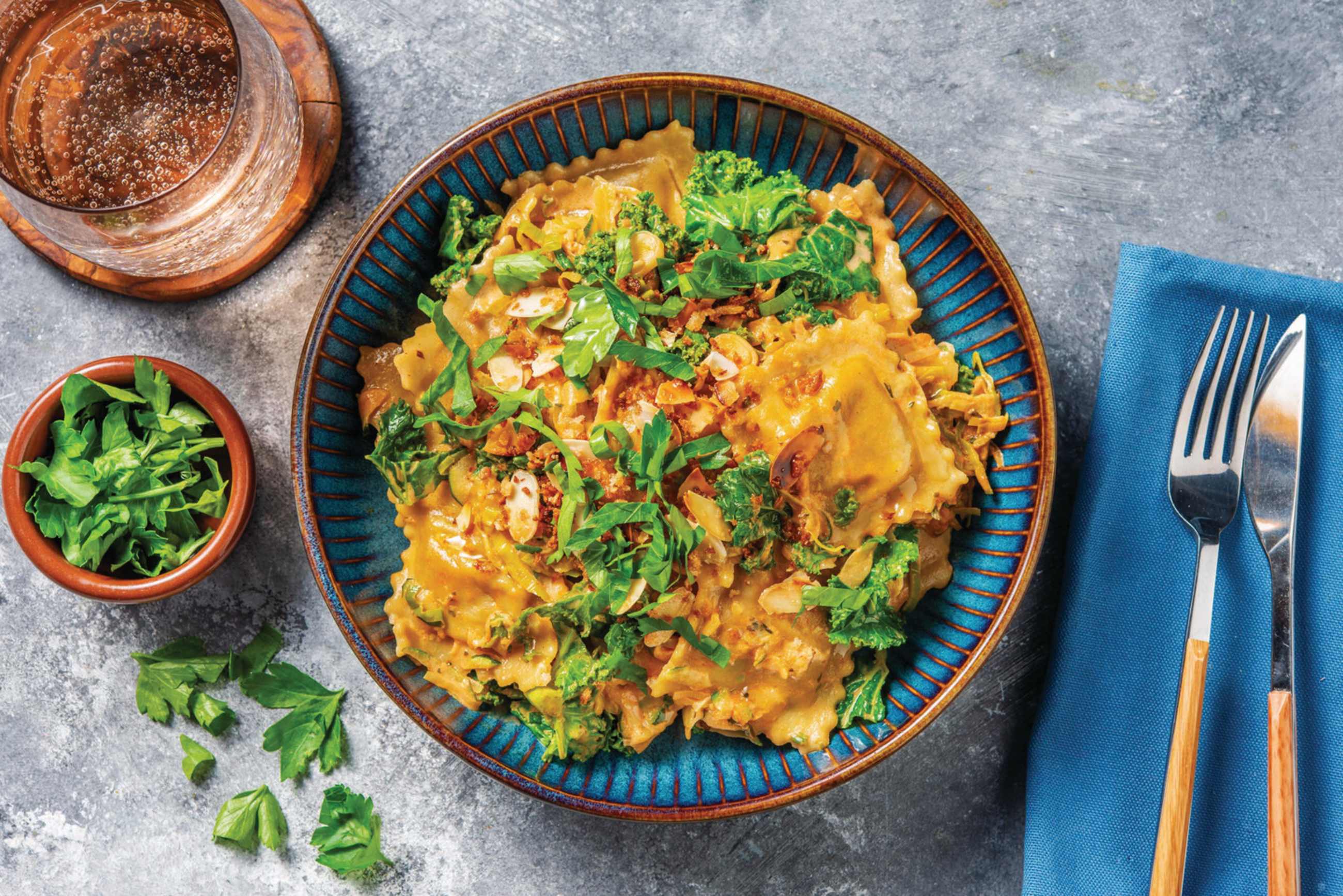 Creamy Plant-Based Beef Ravioli Recipe | HelloFresh