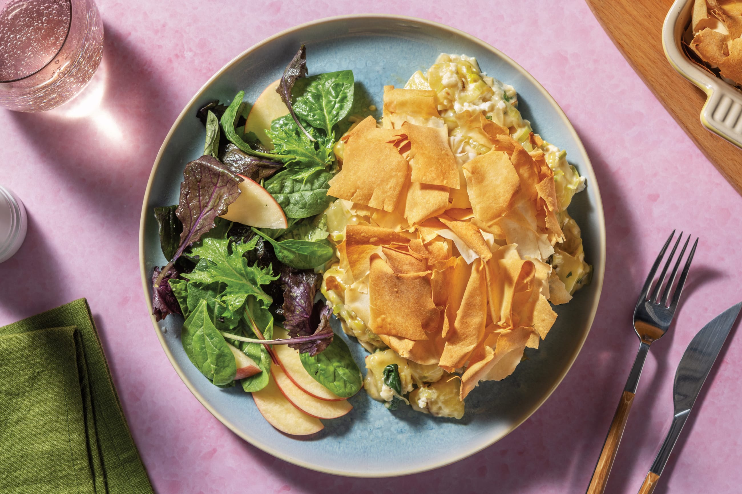 Creamy Potato & Beef Filo Pie Recipe | HelloFresh