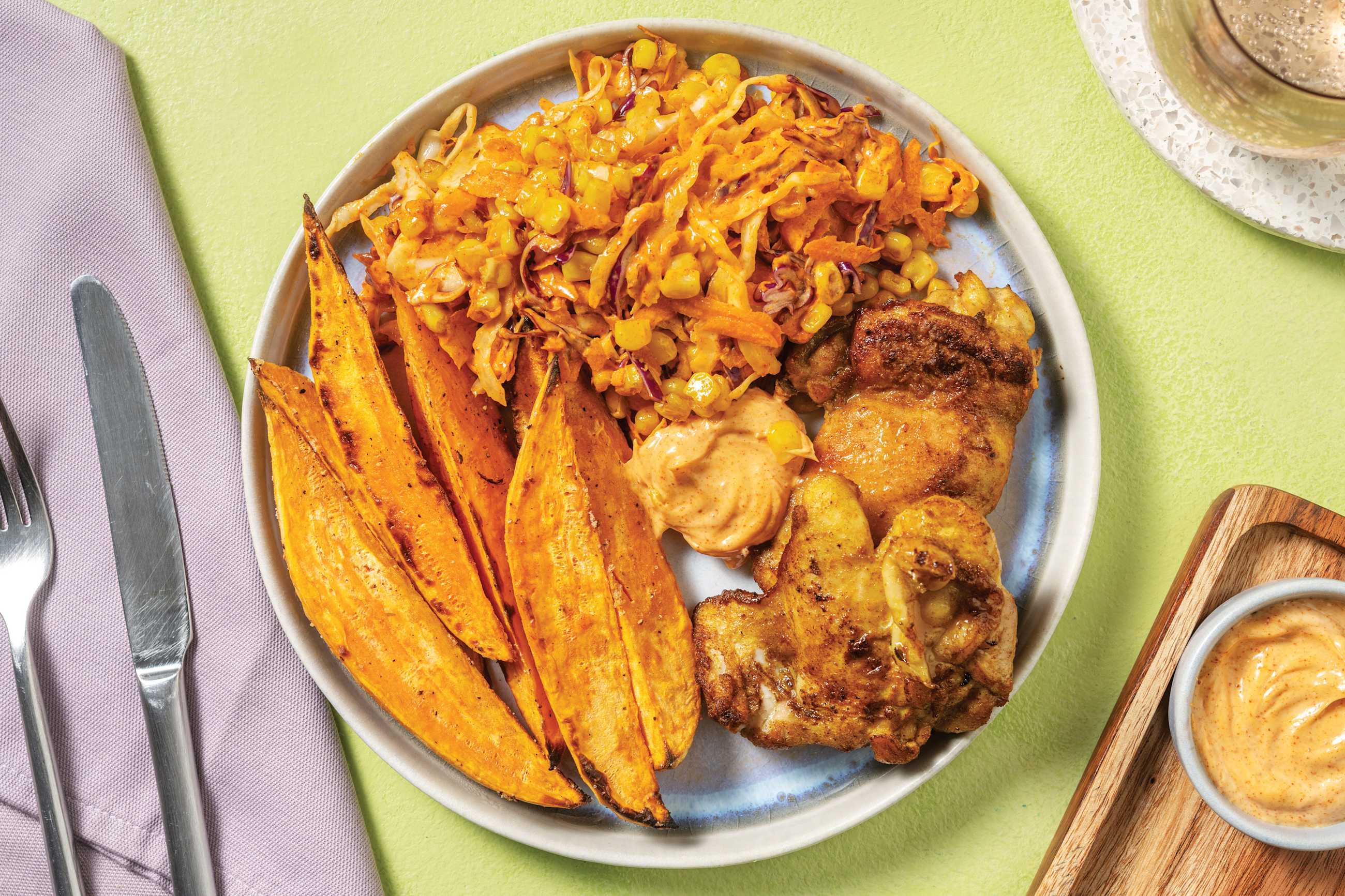 Creole Chicken & Charred Corn Slaw Recipe | HelloFresh