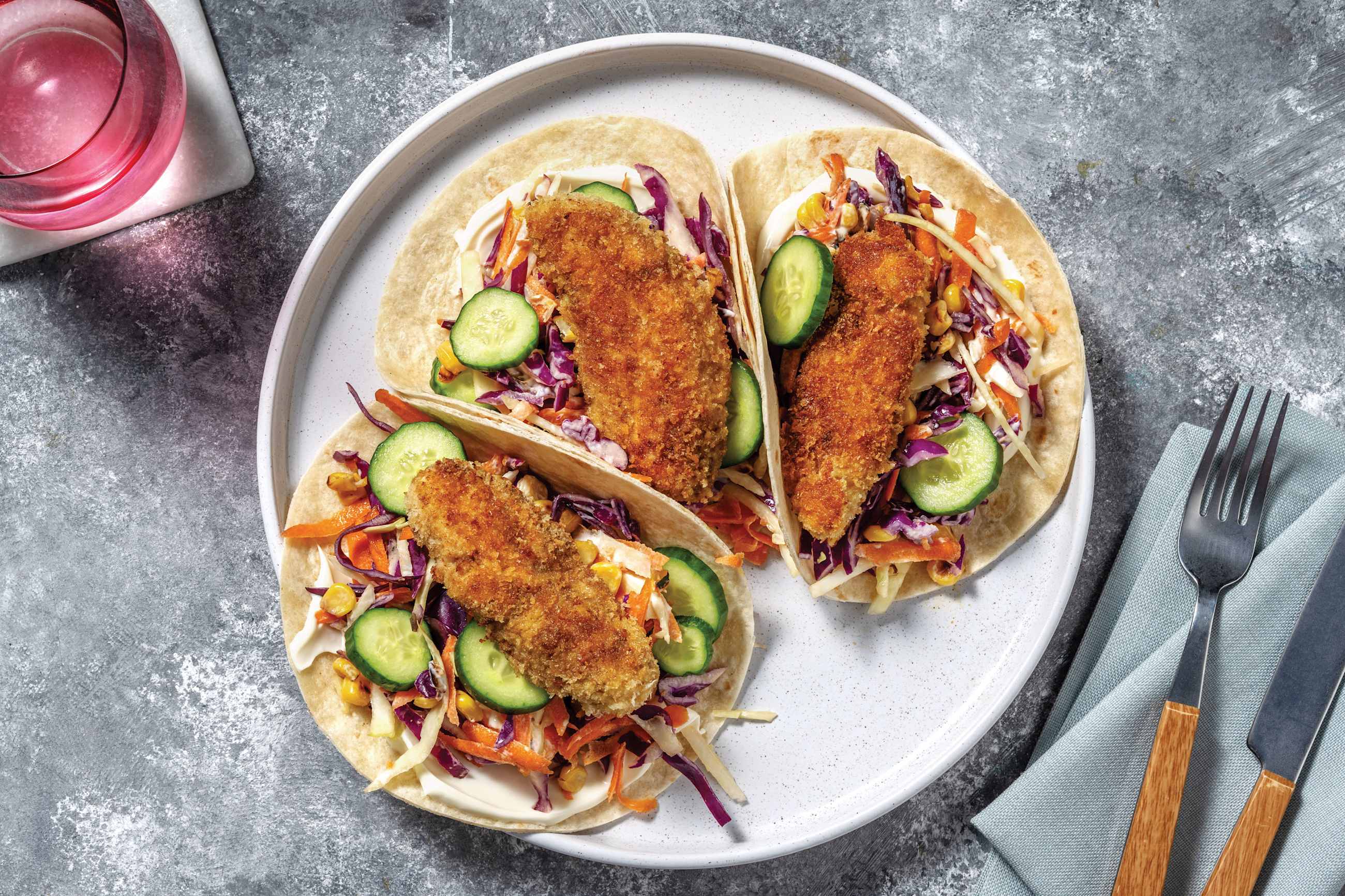 Crumbed Chicken Tender Tacos Recipe | HelloFresh