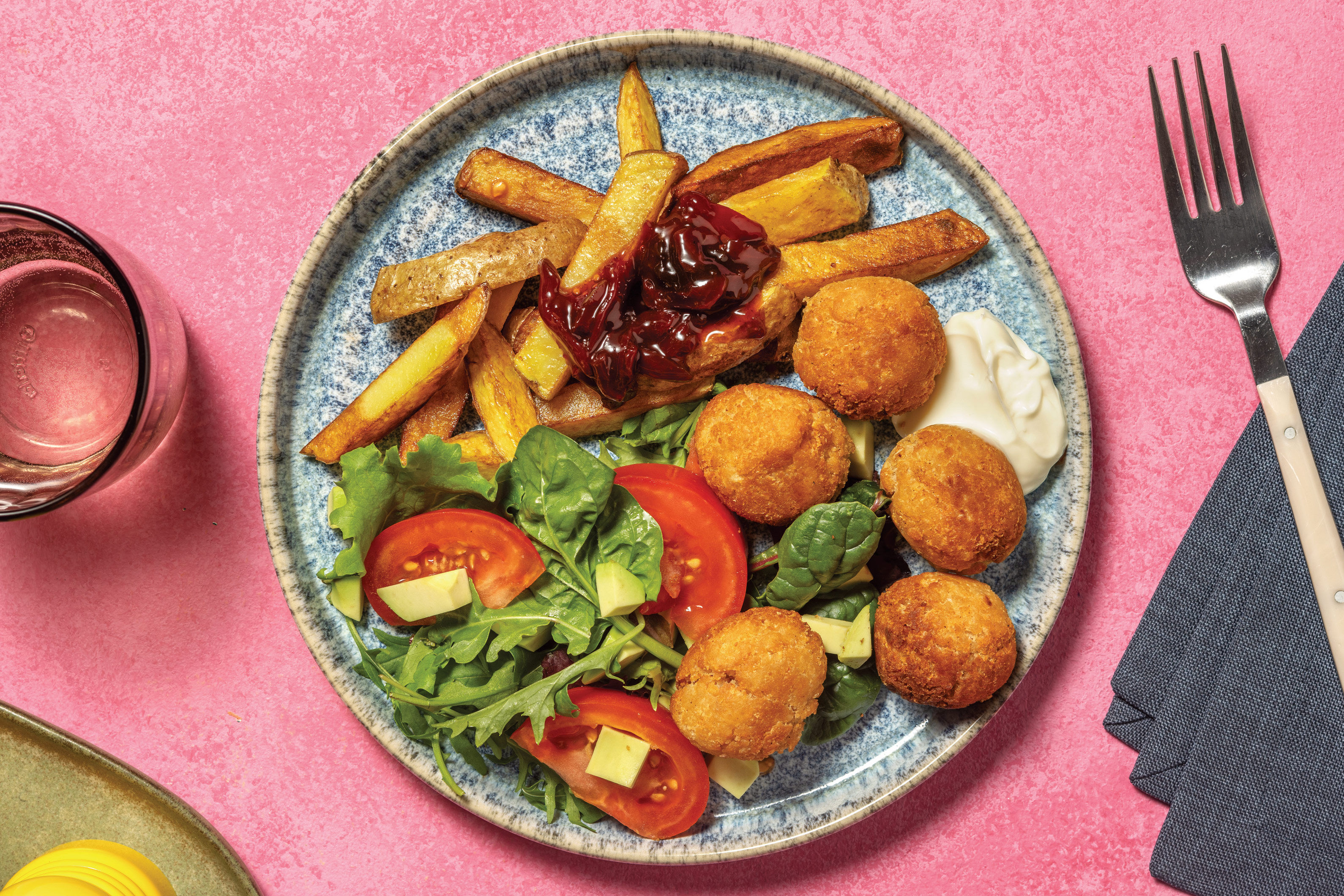 Crispy Spiced Falafels & Fries Recipe | HelloFresh