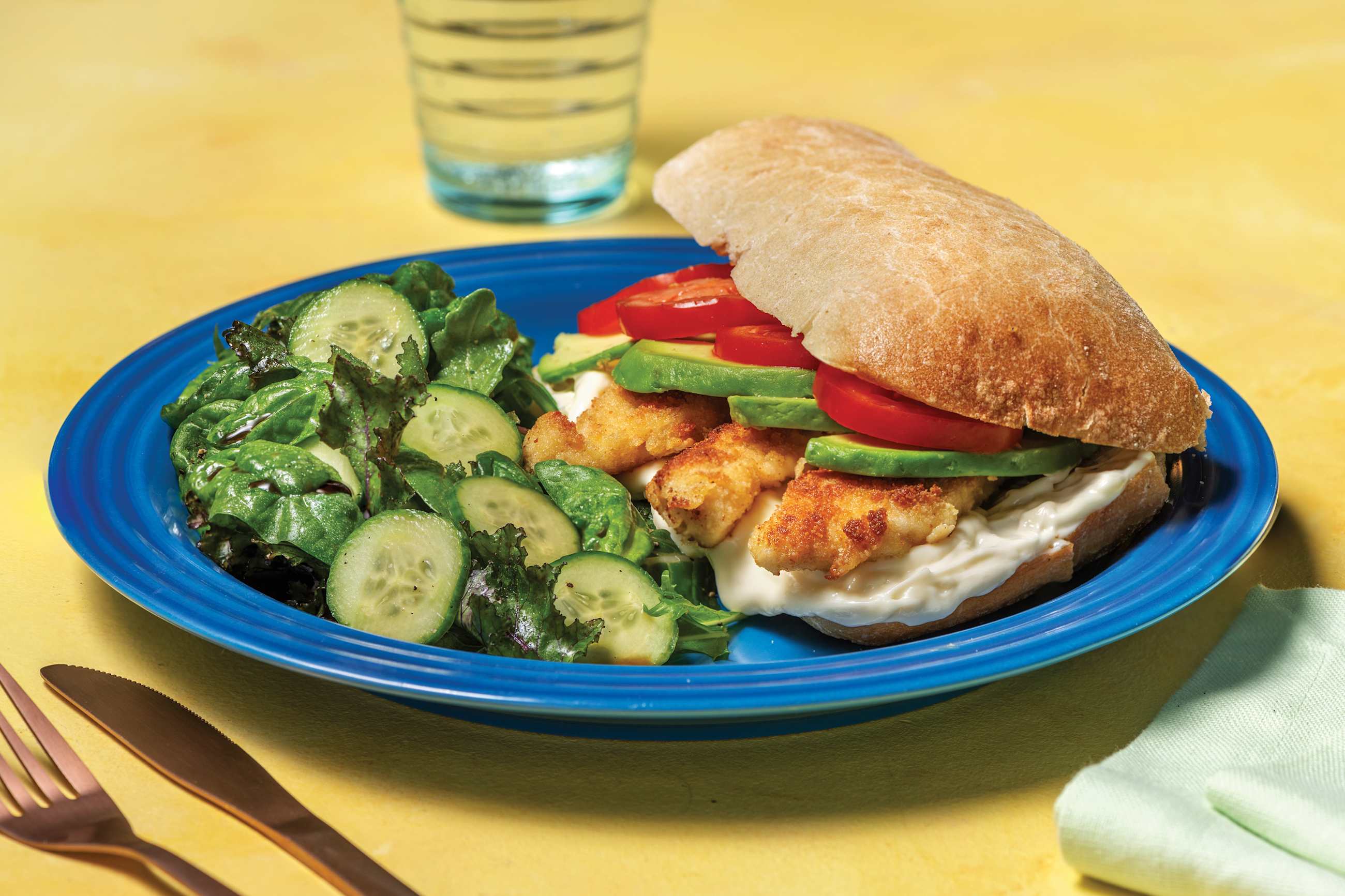 Crumbed Chicken & Truffle Mayo Sub Recipe | HelloFresh