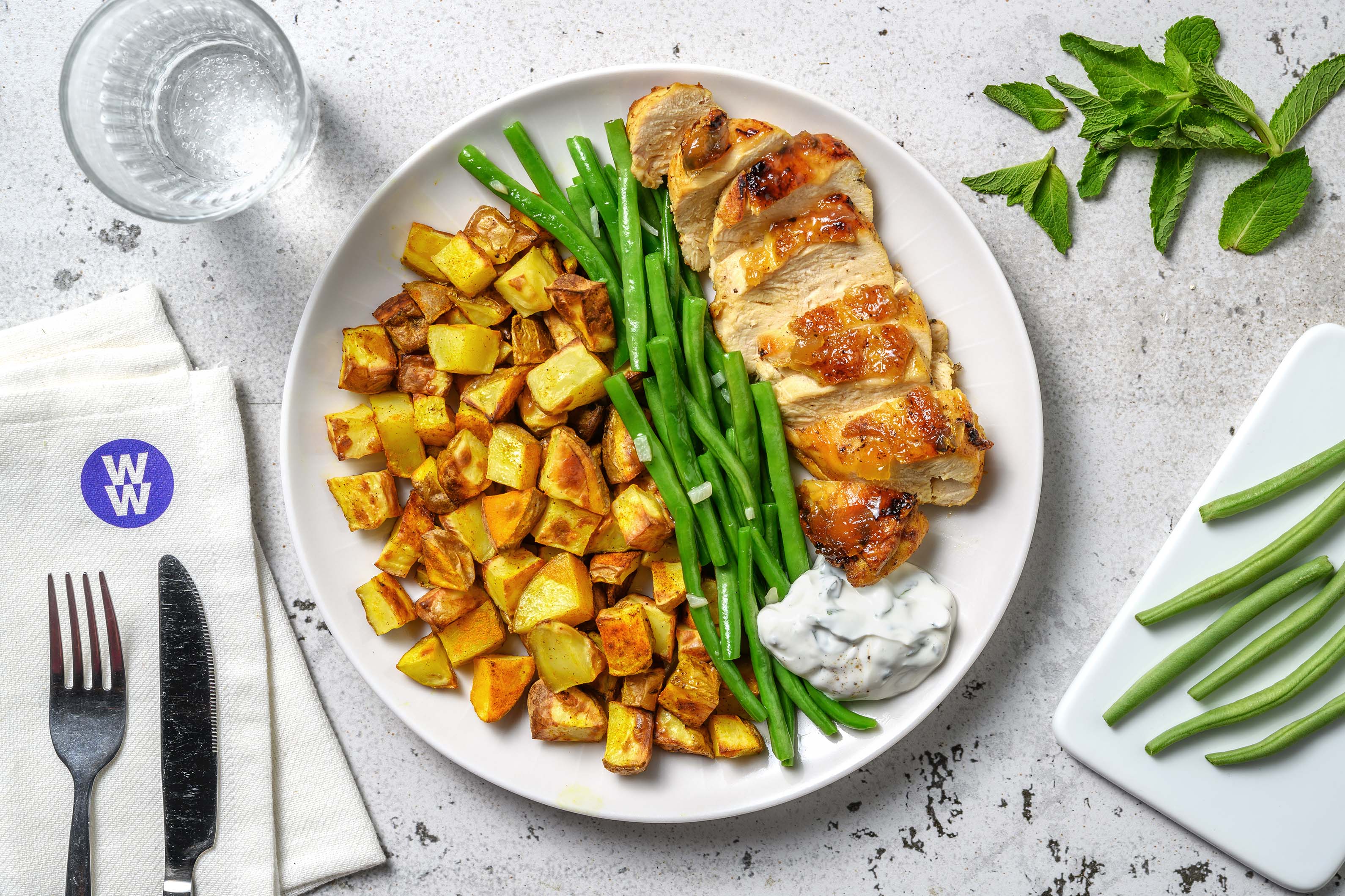Curried Chicken Breast and Turmeric Roasties Recipe | HelloFresh