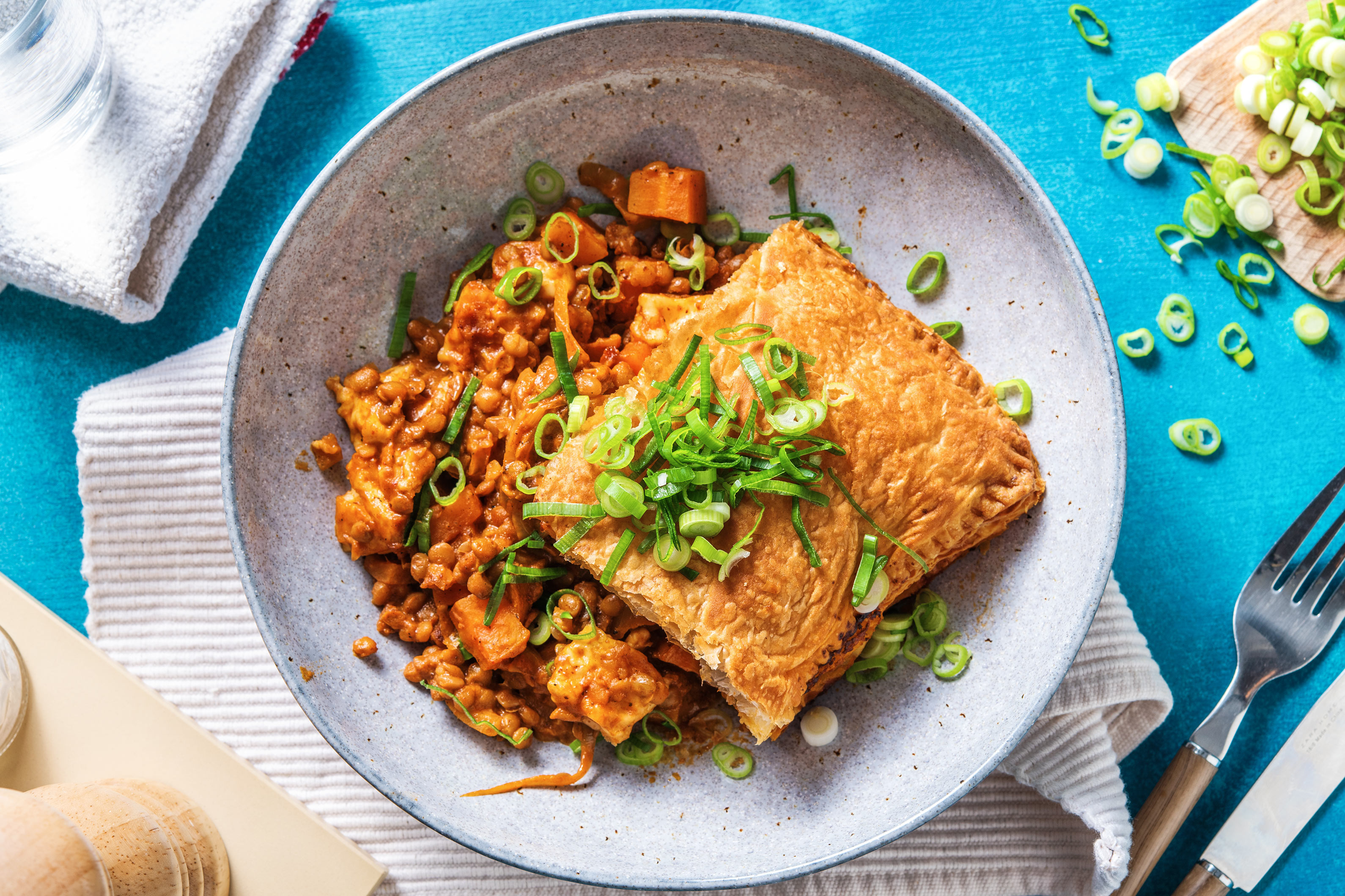 Curried Paneer Dahl Pie Recipe | HelloFresh