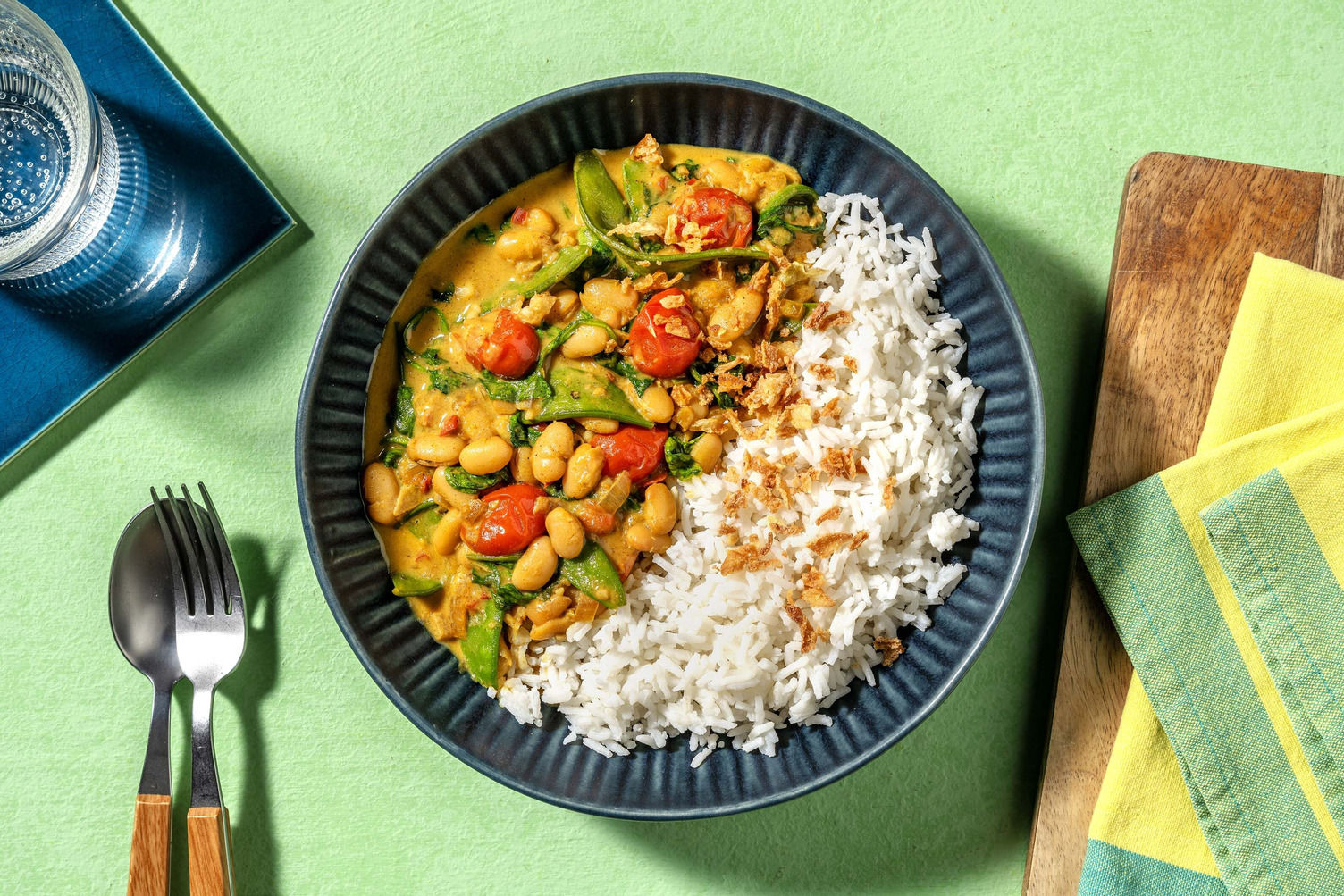 Curry de coco épicé aux haricots Recette | HelloFresh