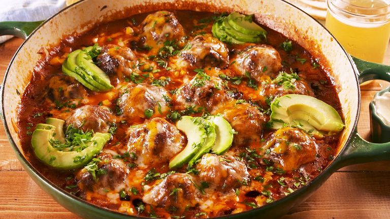 Cheesy Enchilada Bison Meatballs Recipe | HelloFresh