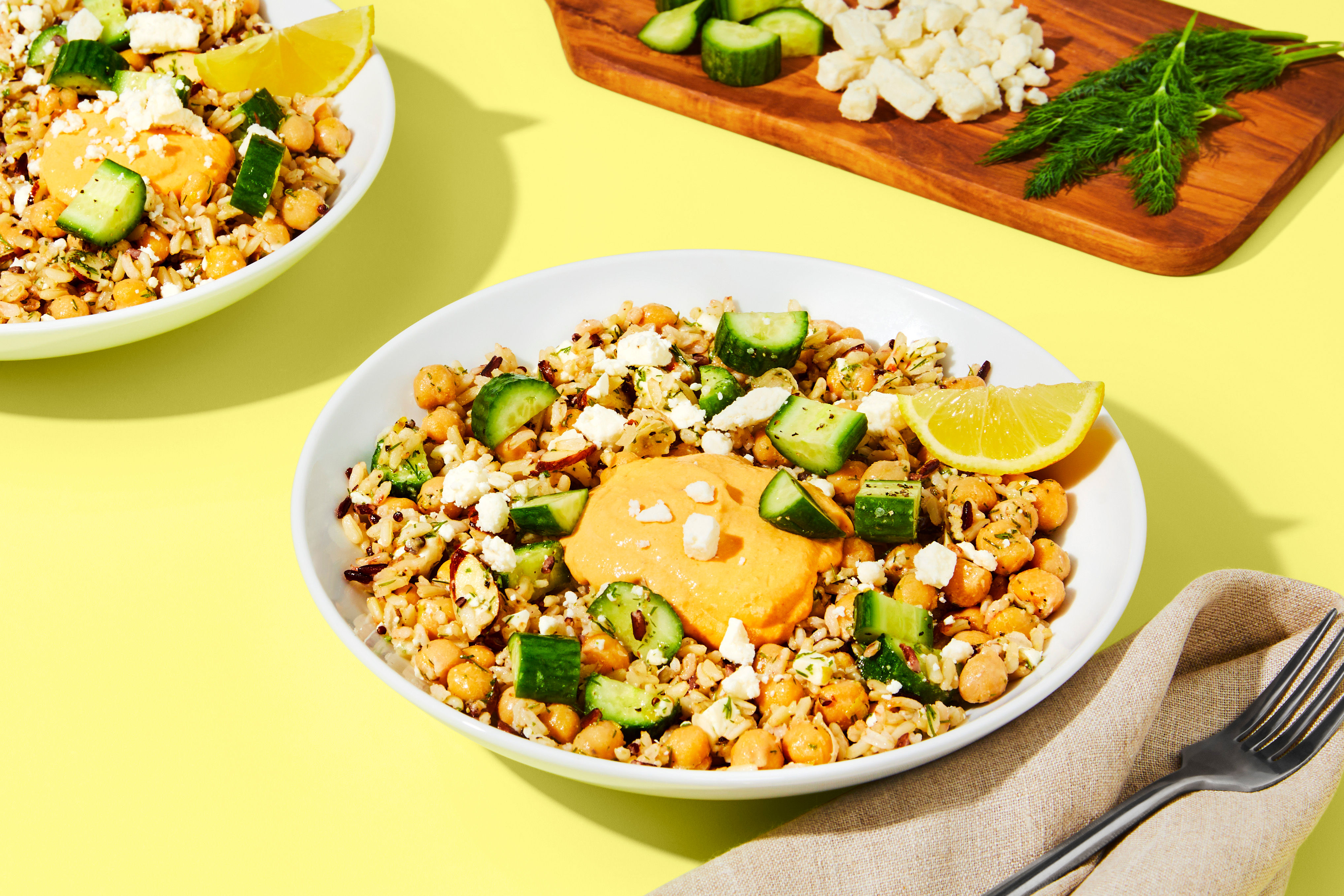 Dilly Chickpea & Cucumber Grain Bowls Recipe | HelloFresh