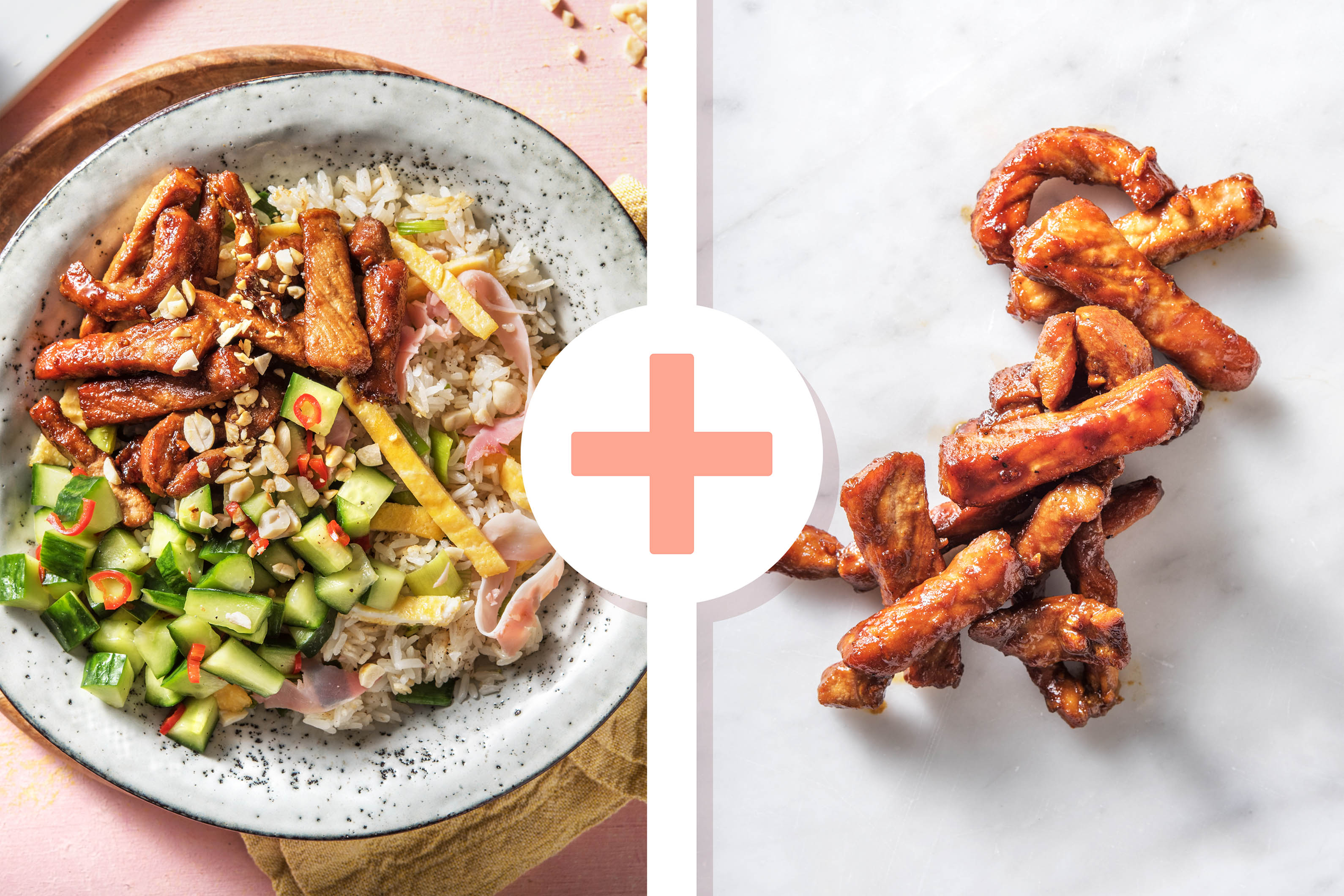 Gemarineerde varkensreepjes met Chinese rijst Recept | HelloFresh