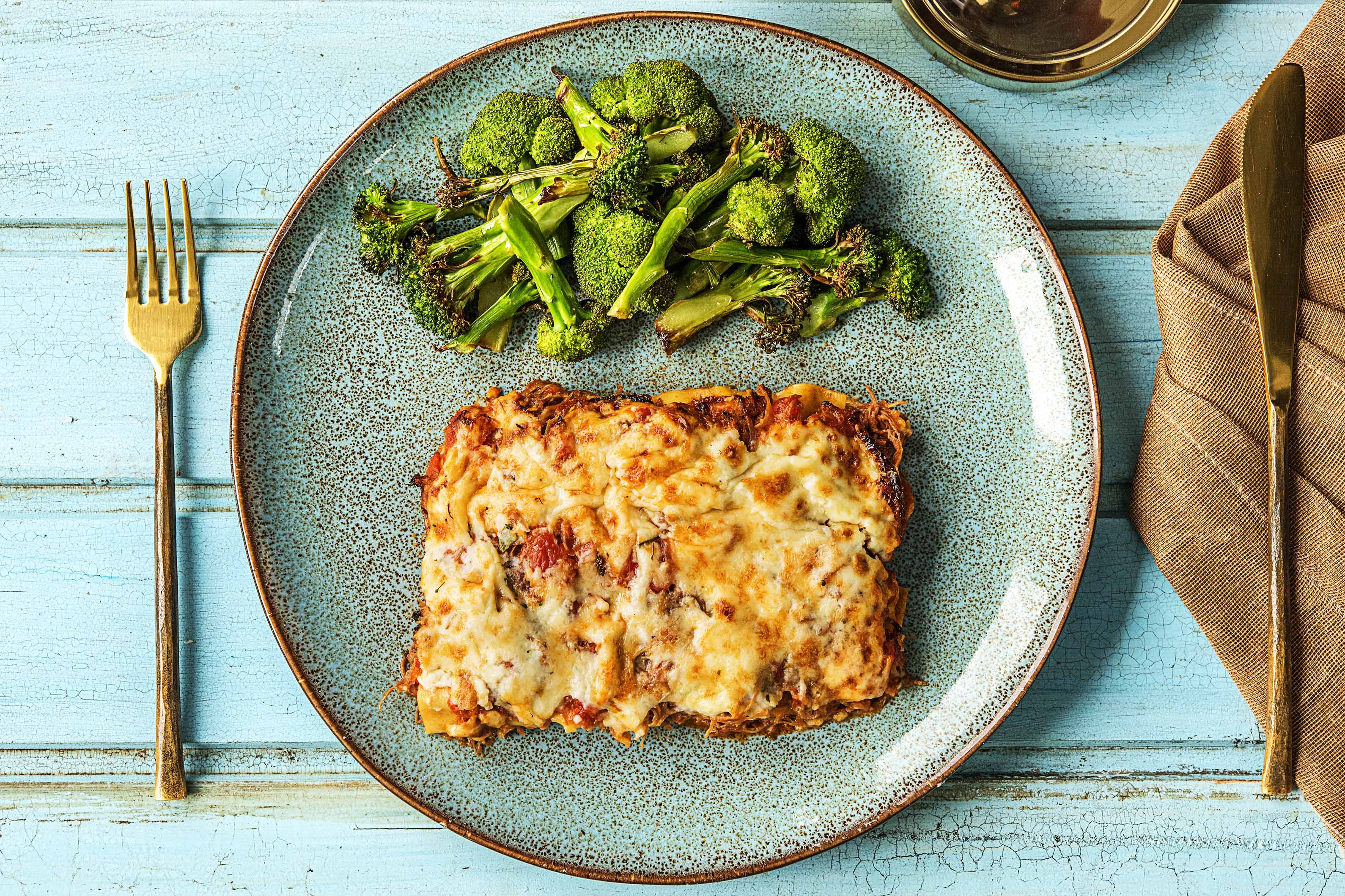 Duck Confit Lasagne with Broccoli Recipe | HelloFresh