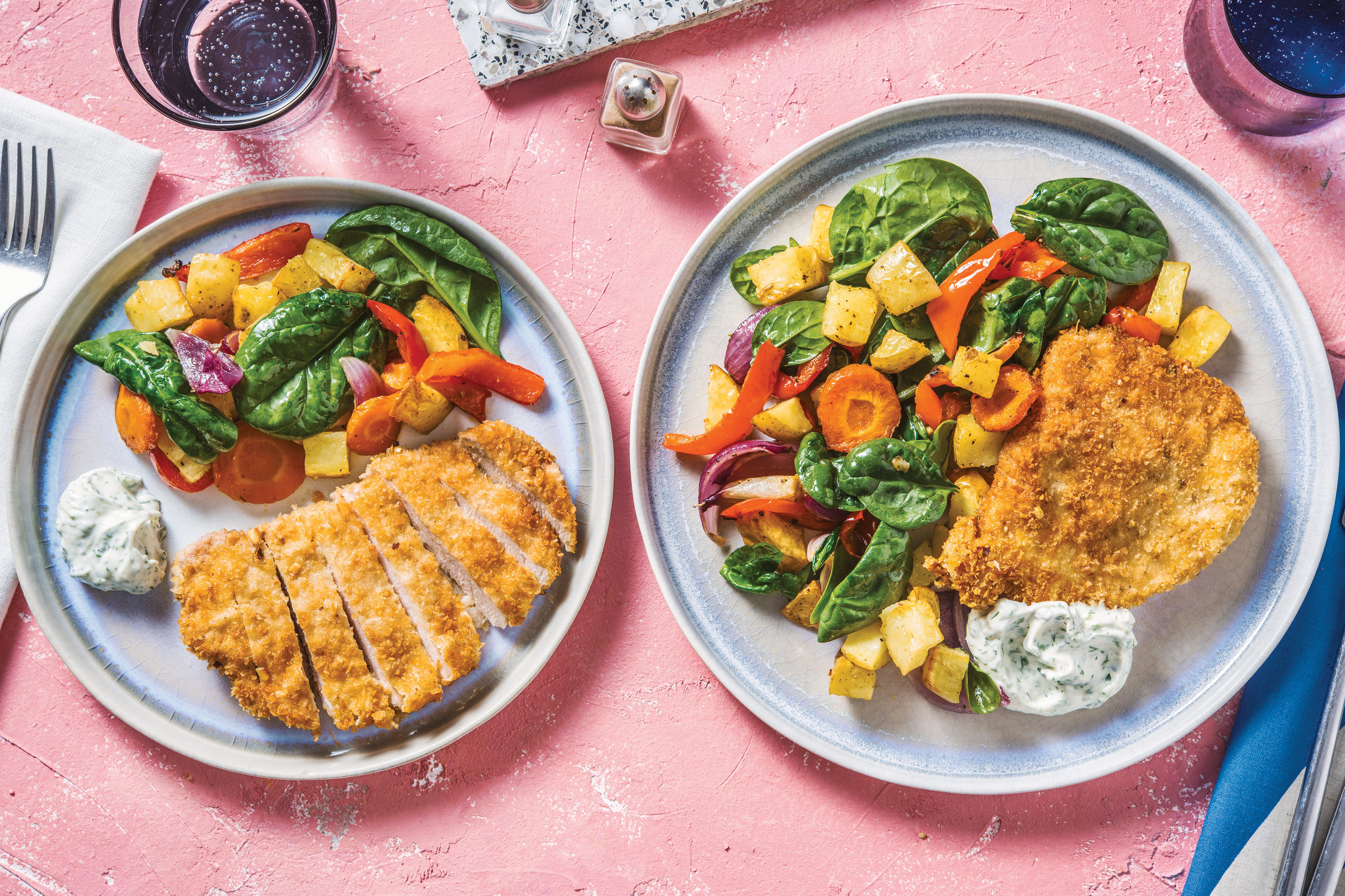 Dukkah-Crusted Chicken Schnitzels Recipe | HelloFresh