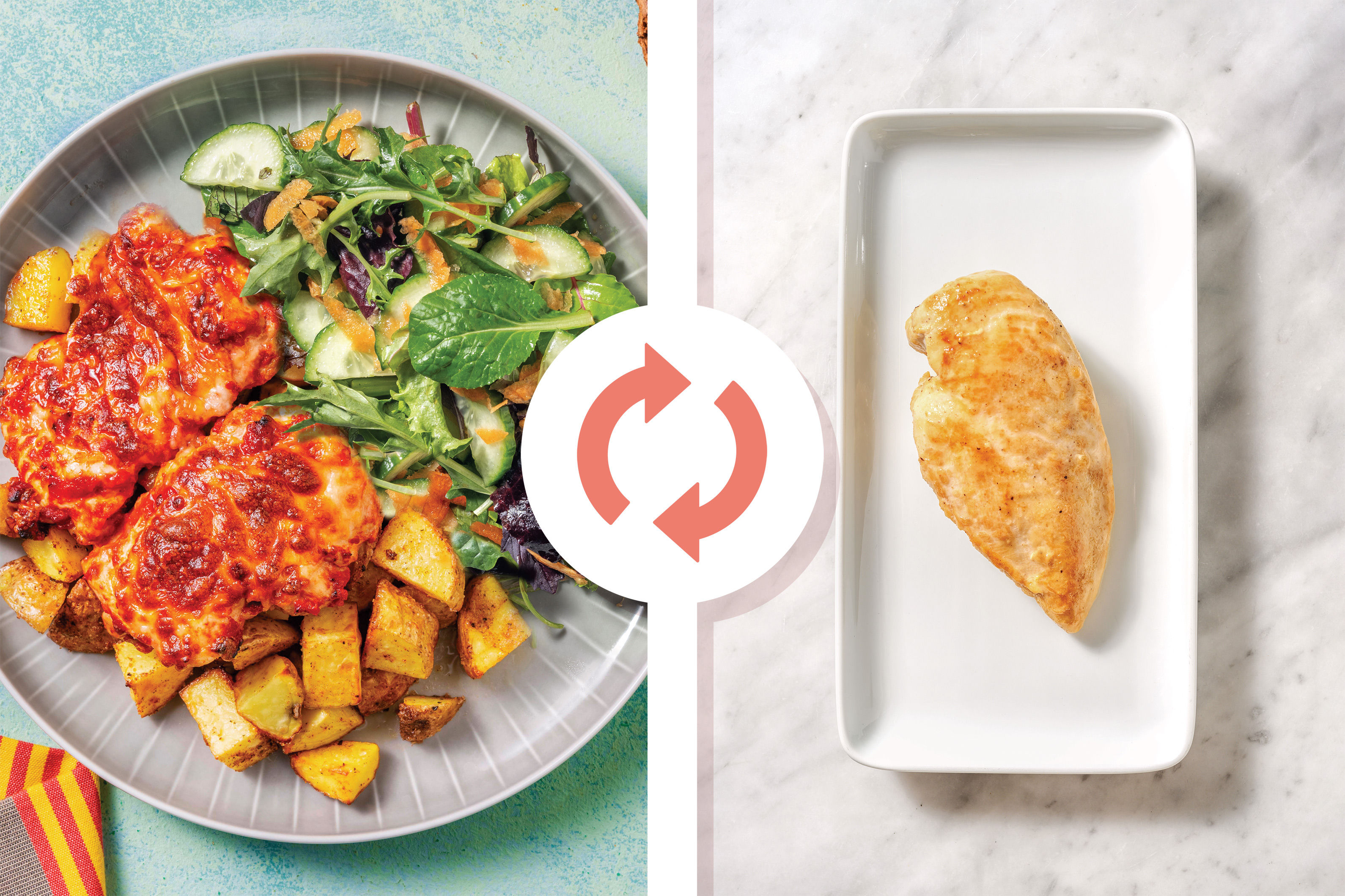 Cheesy Chicken Traybake Recipe | HelloFresh