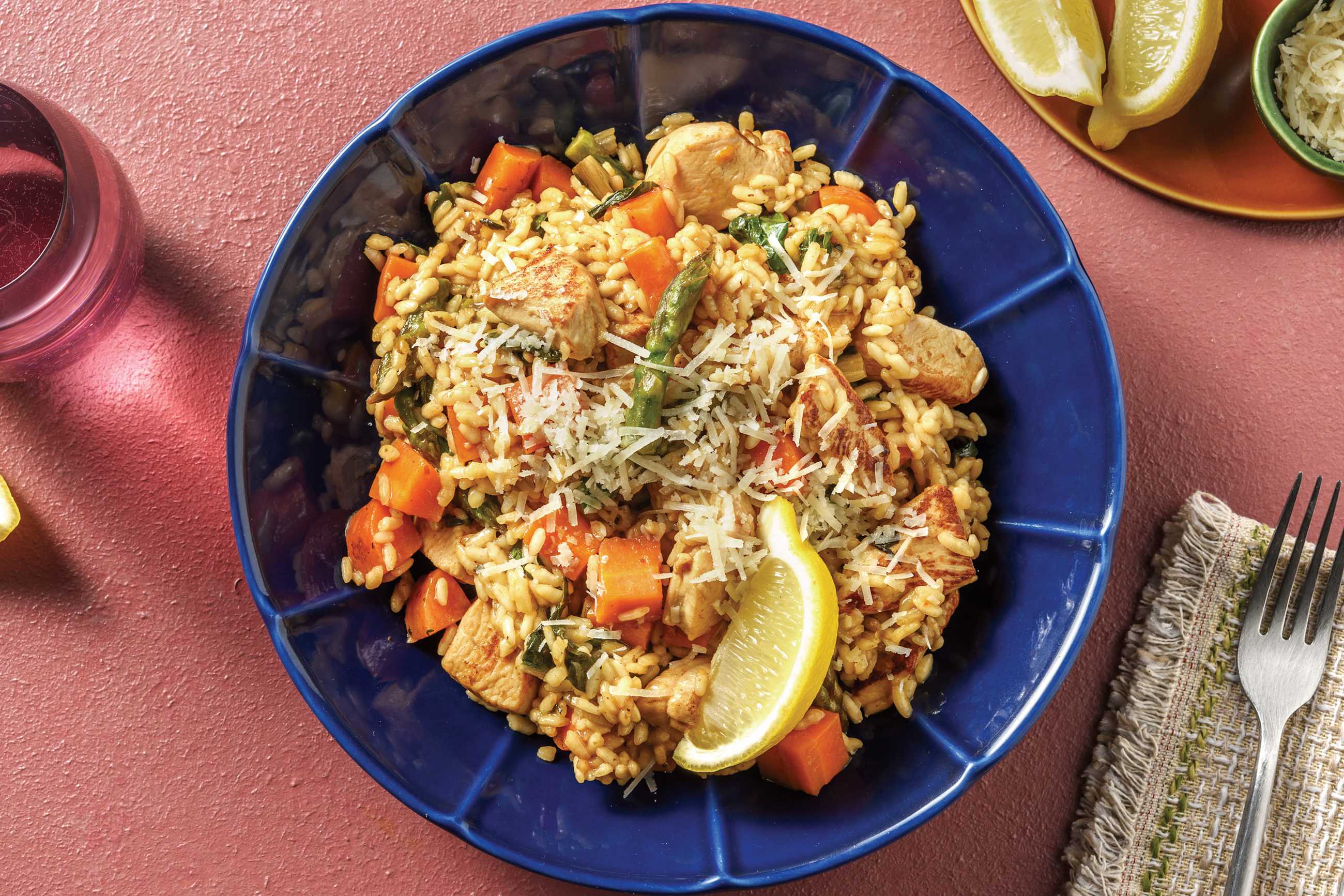 Easy Chicken, Asparagus & Silverbeet Risotto Recipe | HelloFresh