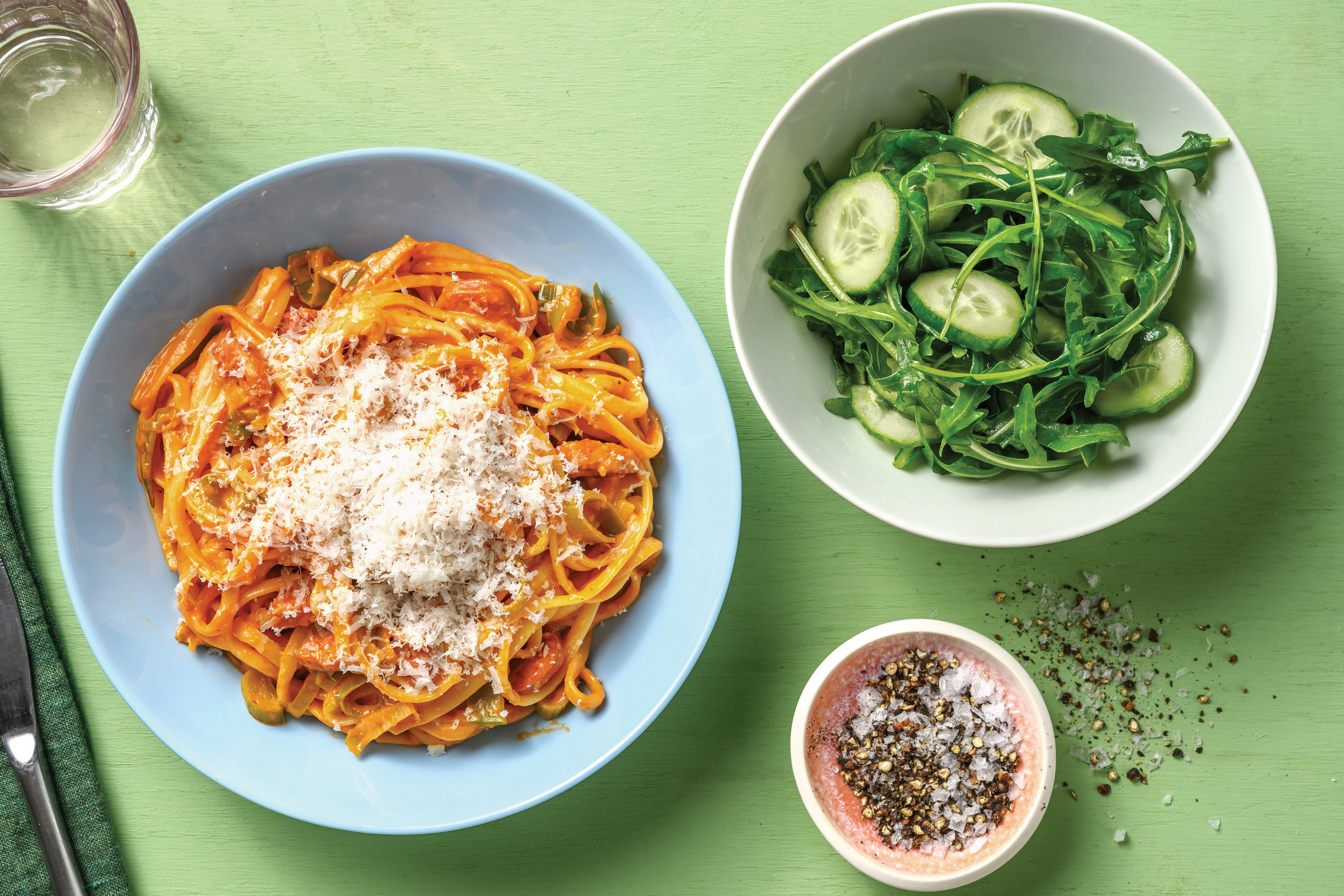 Creamy Tomato & Chorizo Linguine Recipe | HelloFresh
