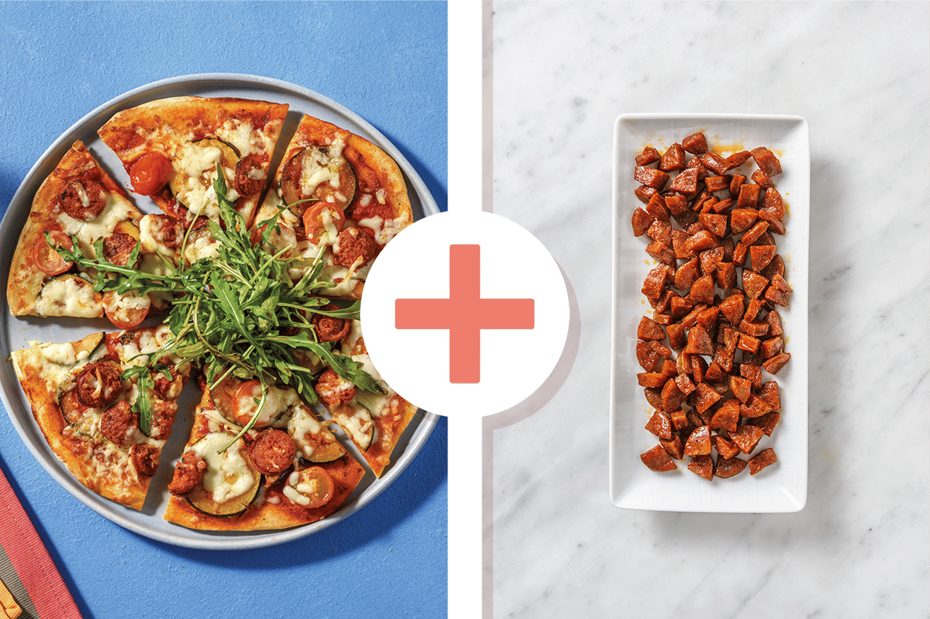 Easy Double Chorizo & Cherry Tomato Pizza Recipe | HelloFresh