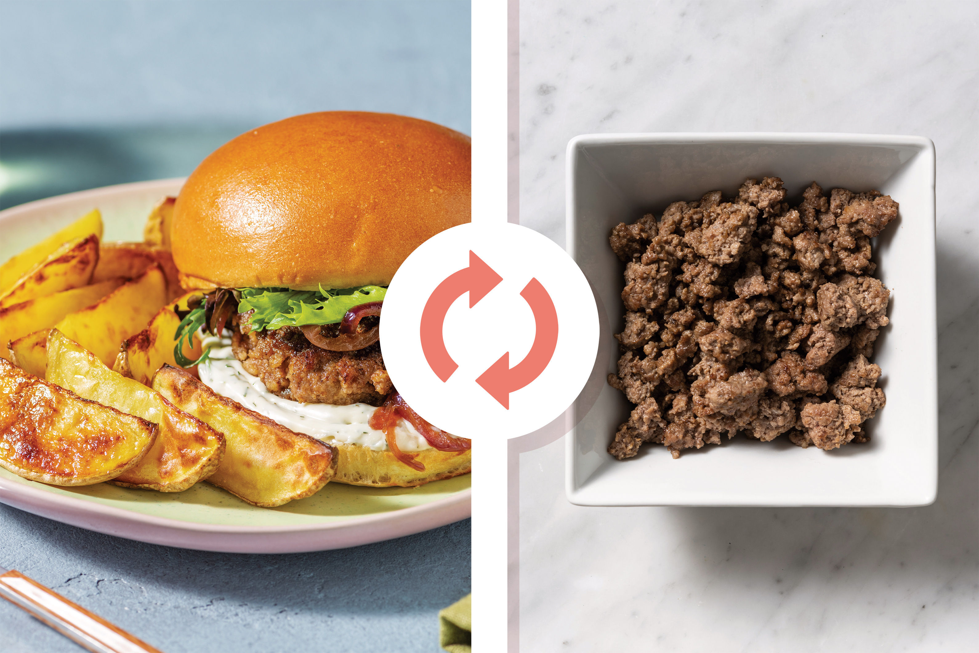 Garlic & Herb Beef Burger Recipe | HelloFresh