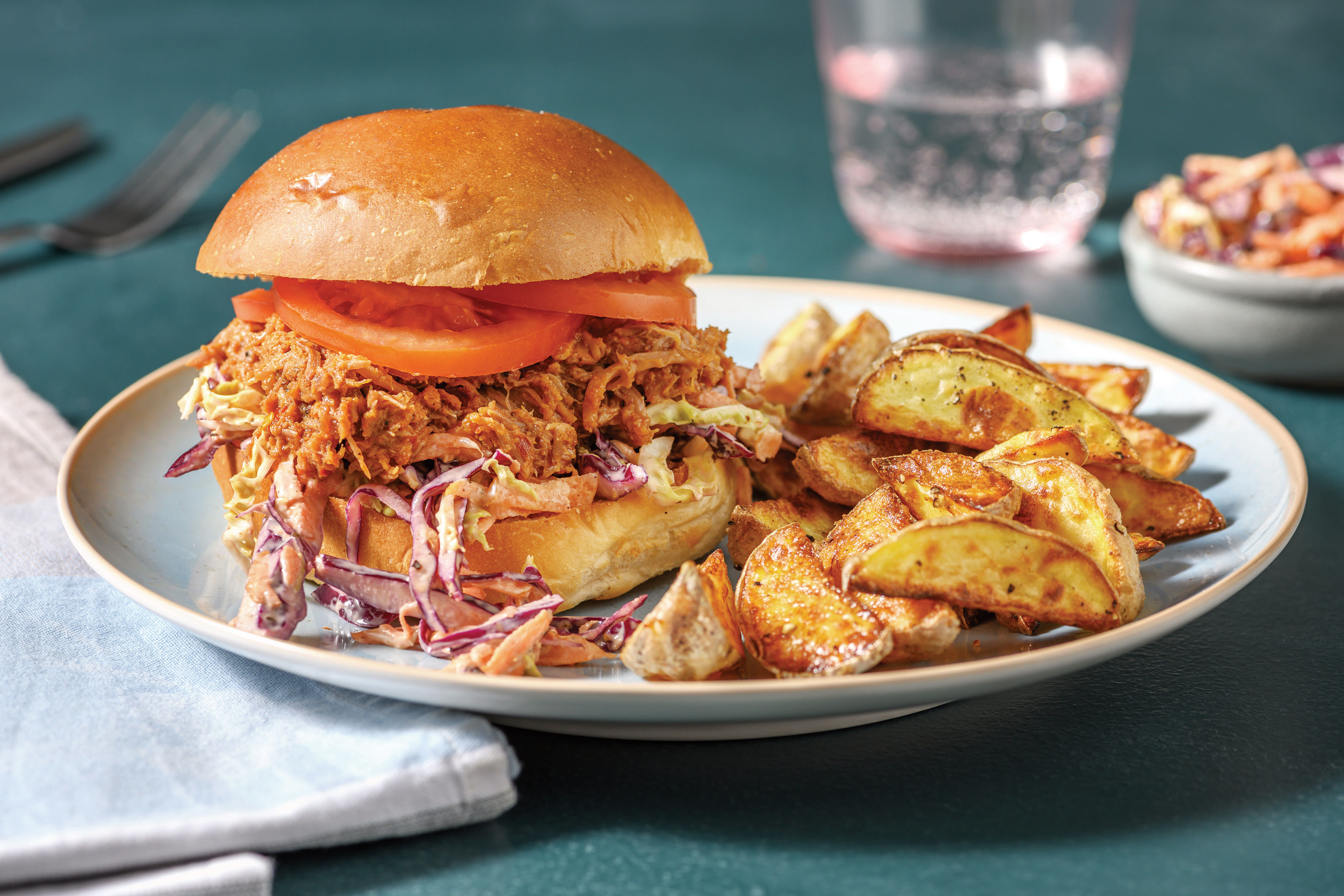 Easy BBQ Pulled Pork & Slaw Burger Recipe | HelloFresh