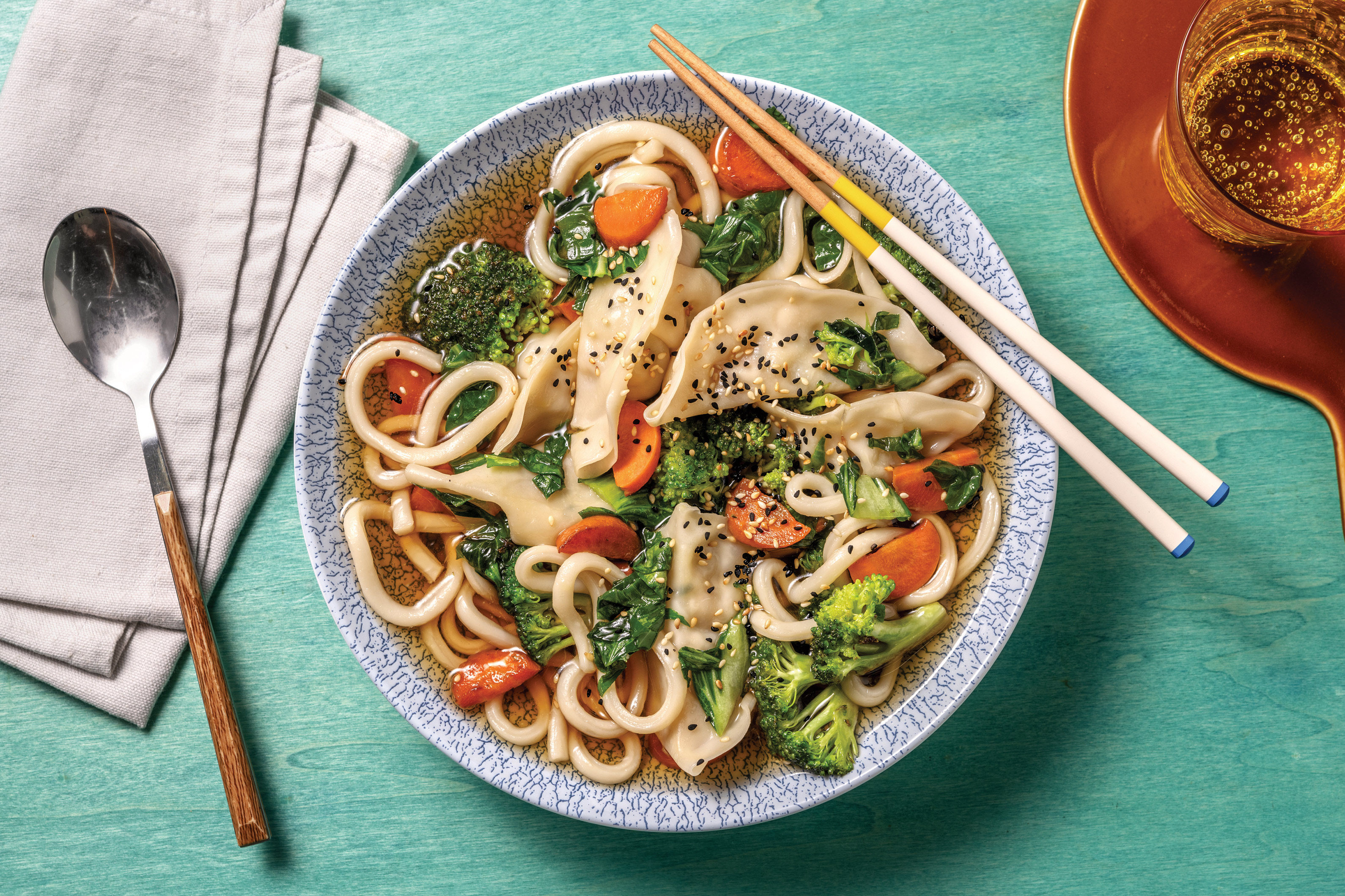 Prawn Wonton & Easy-Prep Veggie Soup Recipe | HelloFresh