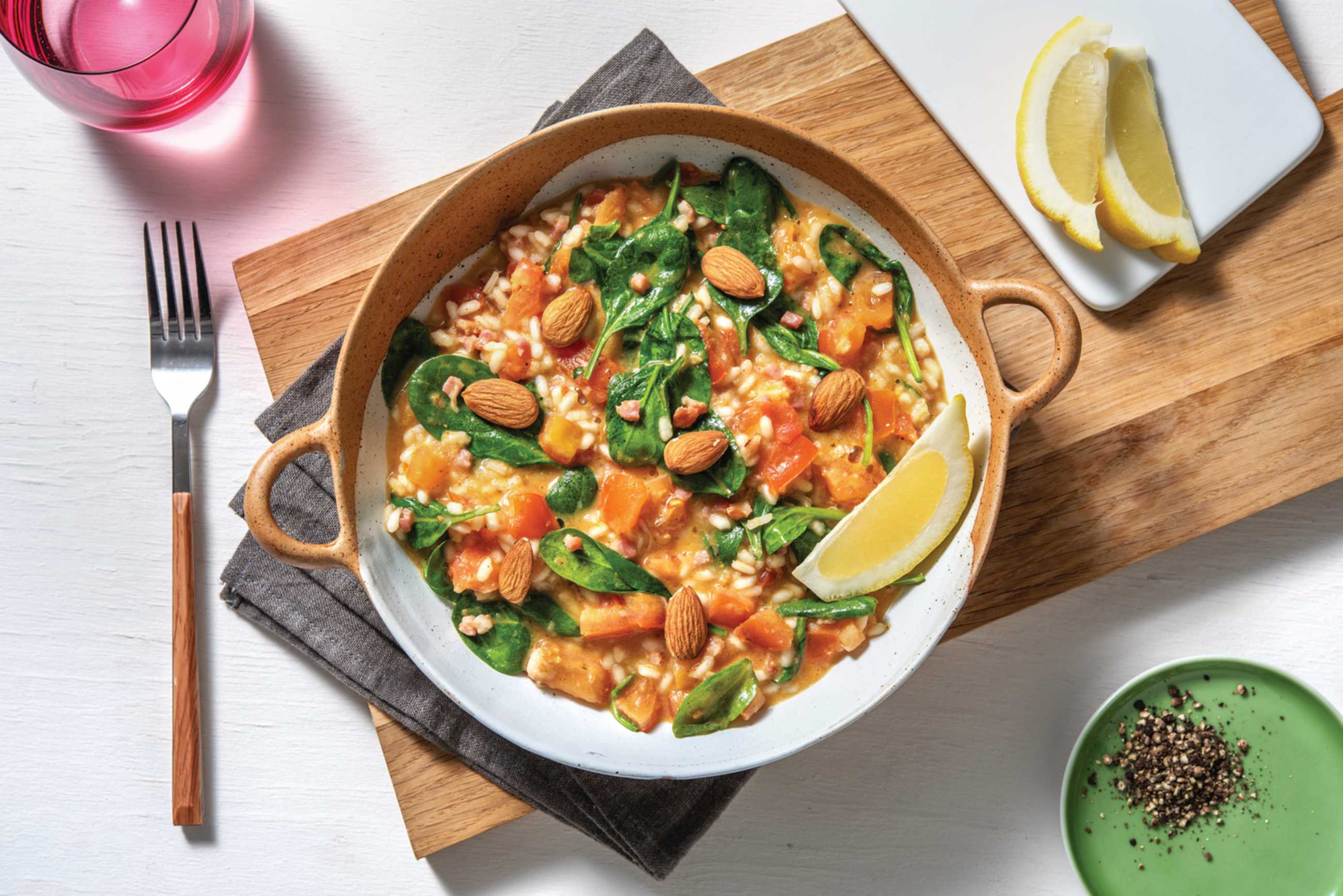 [Easy] Red Pesto & Bacon Risotto Recipe | HelloFresh