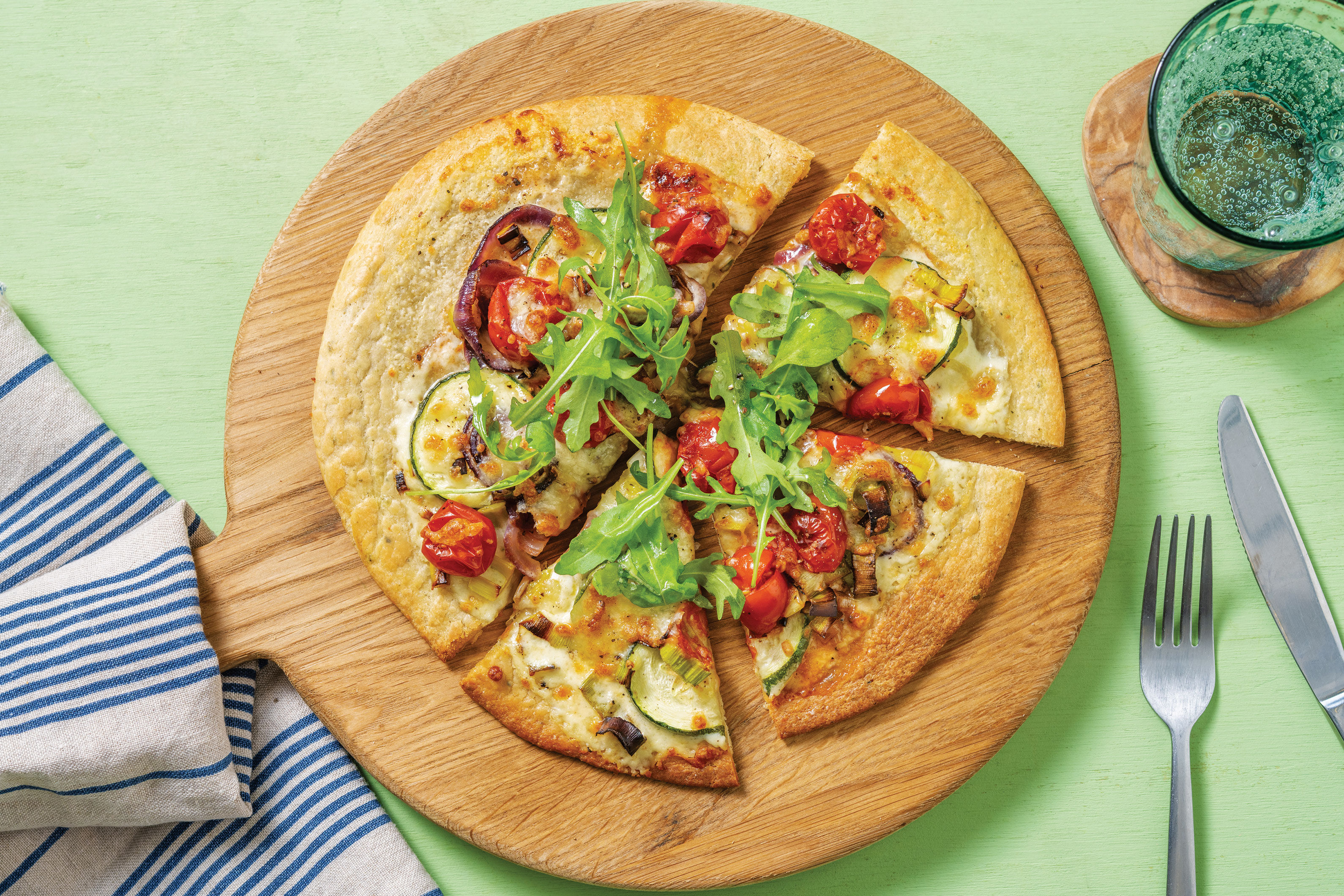 Easy Roast Vegetable Bianca Pizza Recipe | HelloFresh