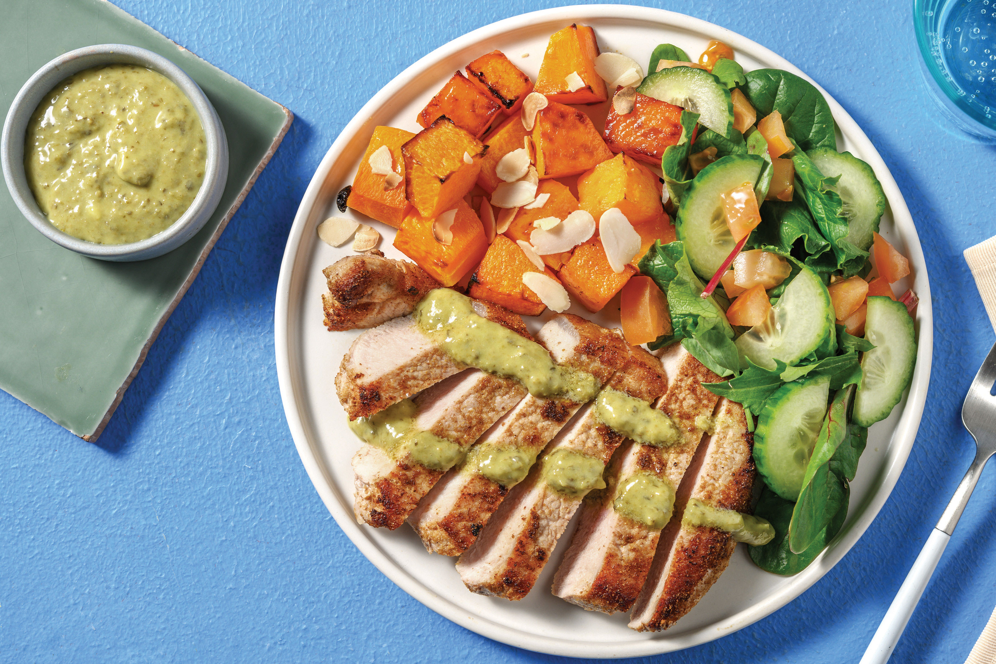 Easy Spiced Pork & Honey-Roasted Pumpkin Recipe | HelloFresh