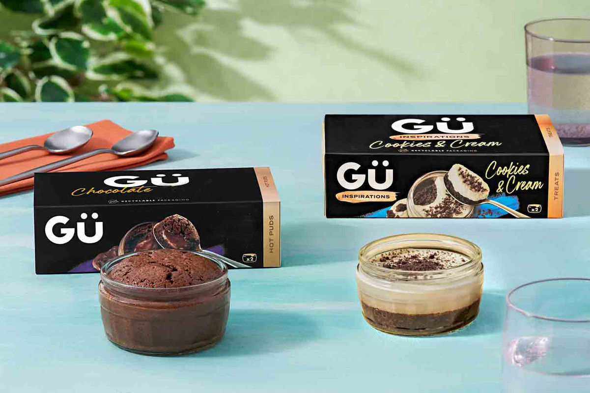 Gü Milk Chocolate Mousse and Cookies & Cream Desserts Variety Bundle ...