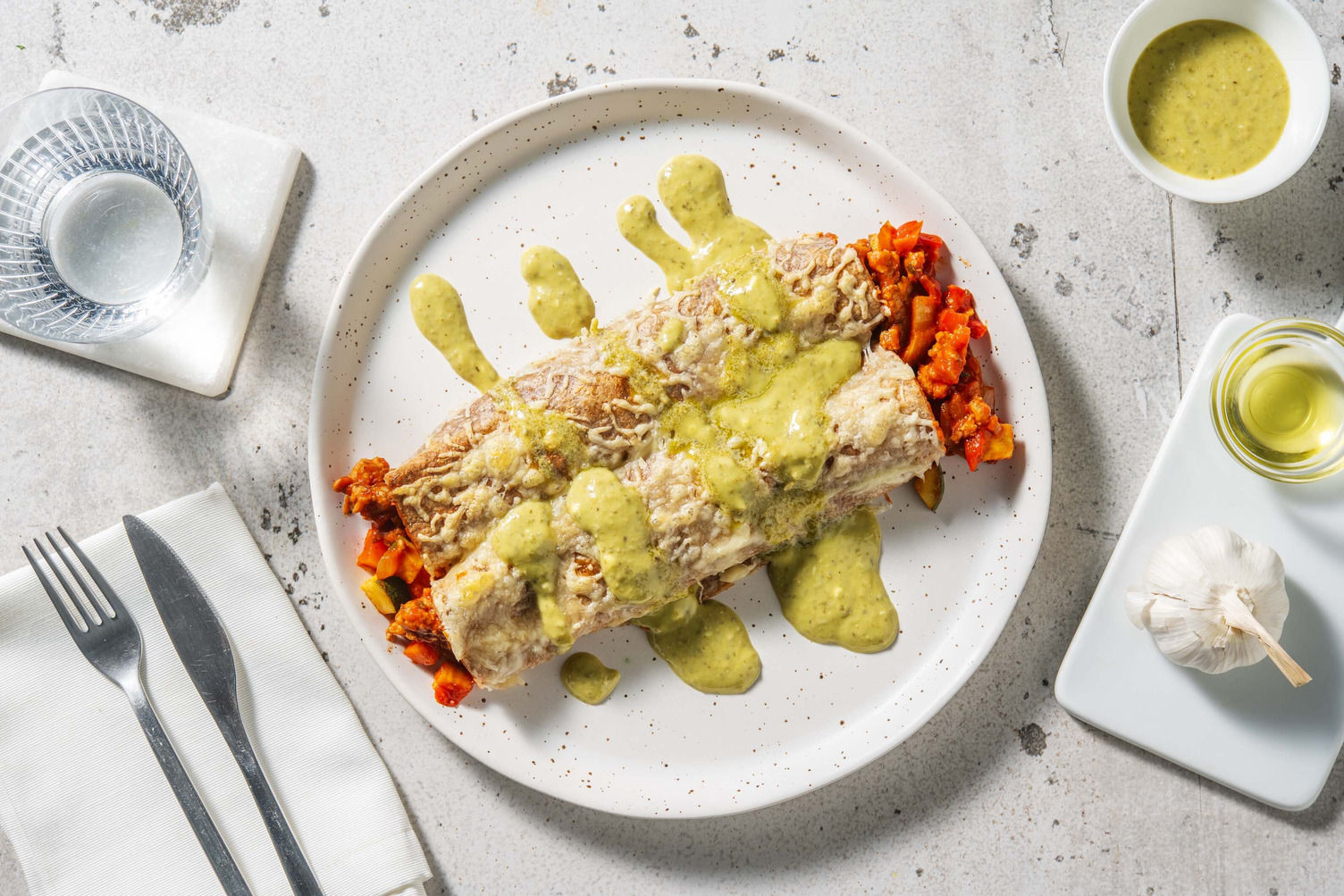 Enchilada’s met Italiaans gekruid kipgehakt Recept | HelloFresh