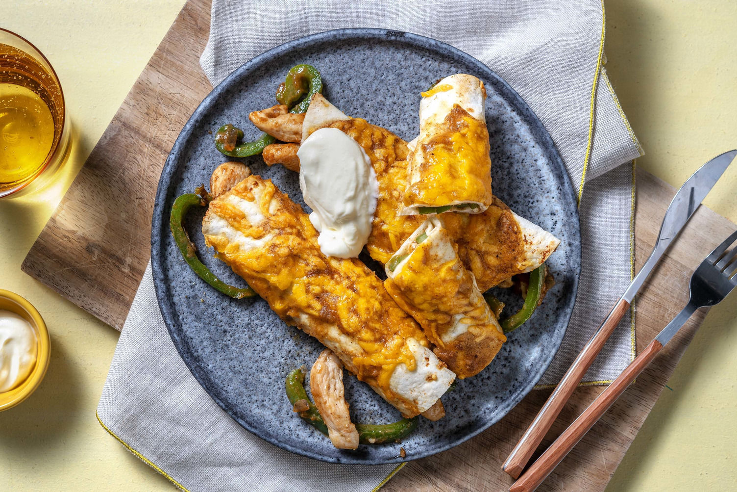 Cheesy Chicken Enchiladas Recipe | HelloFresh