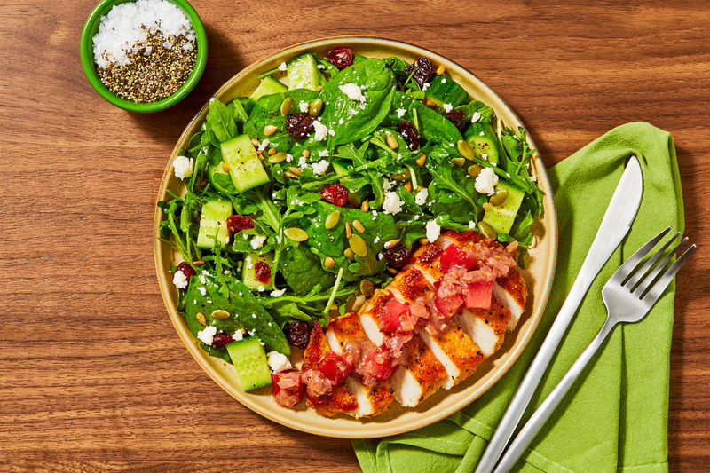 Roasted Pork Chops with Plum Mostarda Sauce Recipe | HelloFresh