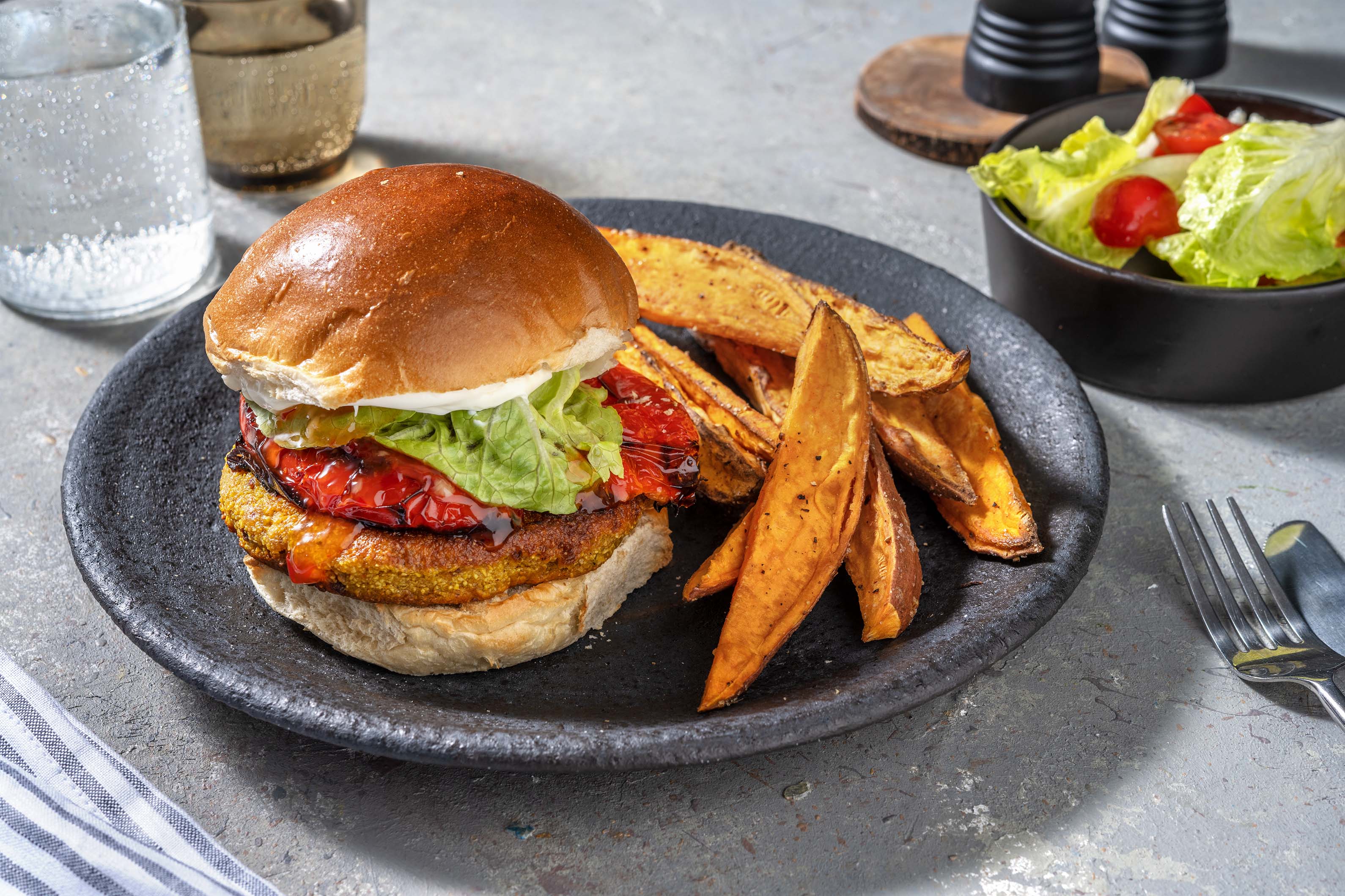 Vegetarian Falafel Burger Recipe | HelloFresh