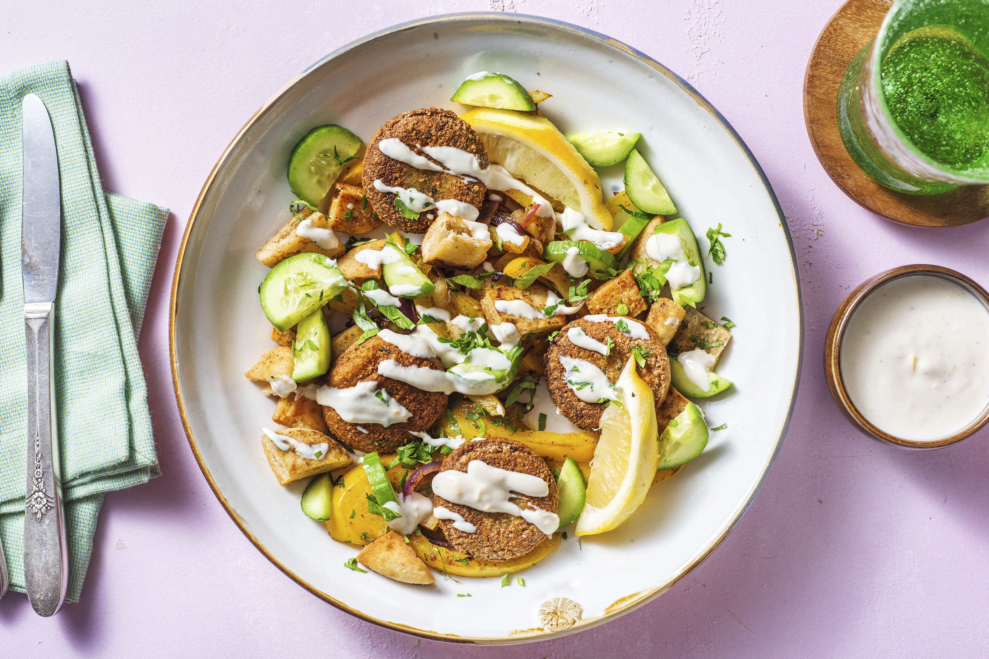 Falafel Fattoush Salad Recipe | HelloFresh
