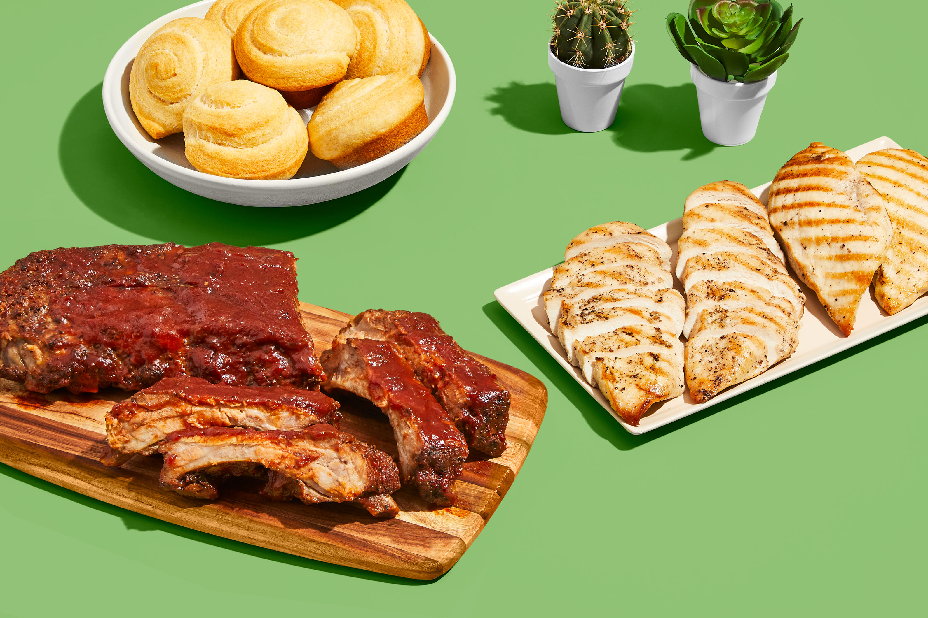 Fall-Off-The-Bone Baby Back Ribs, Chicken Cutlets & Cornbread Recipe ...