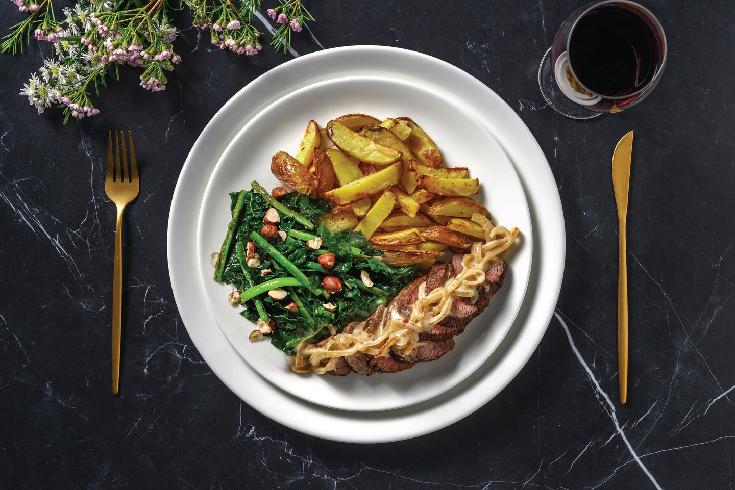 Fillet Steak & Creamy Black Garlic Sauce Recipe | HelloFresh