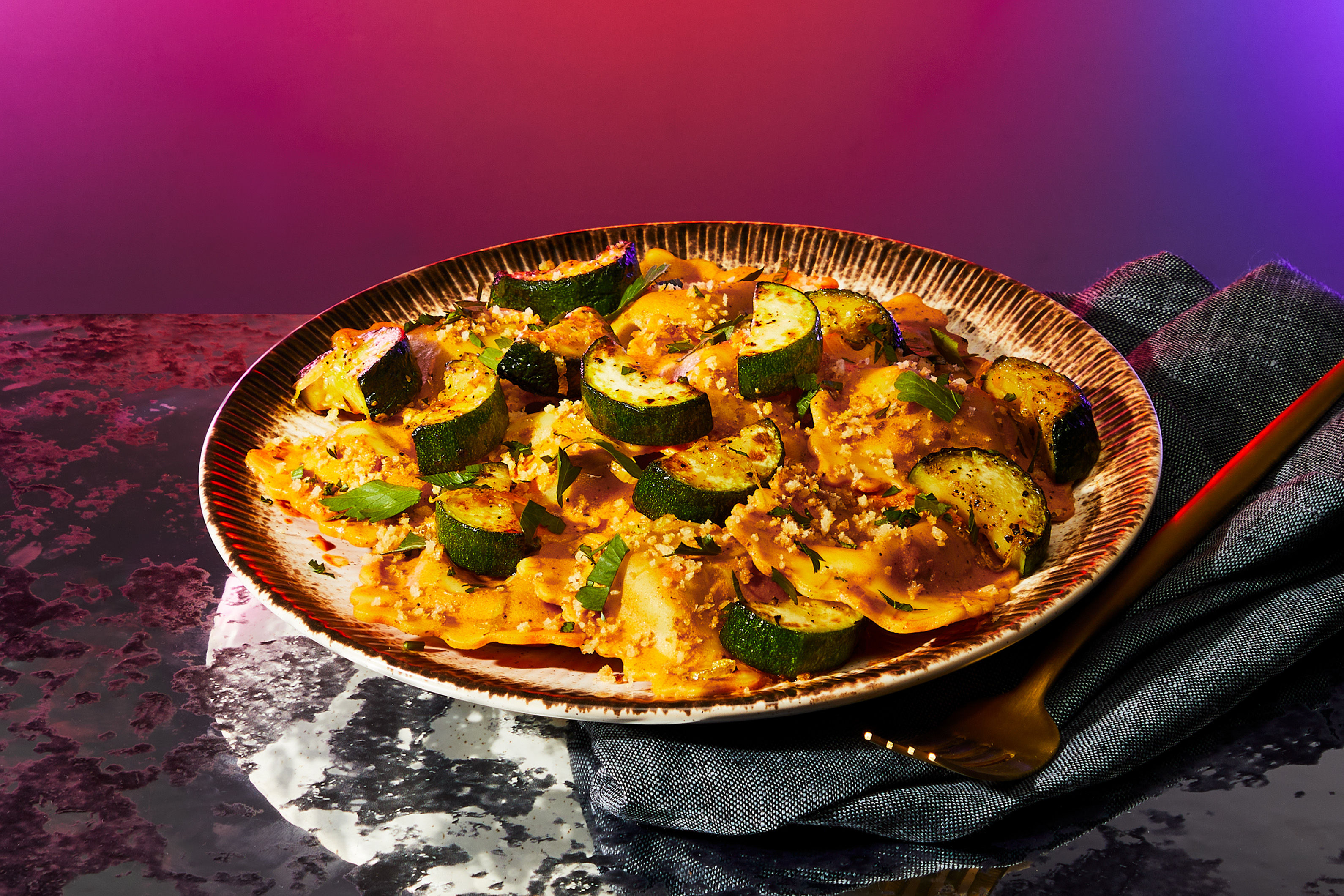 Galaxy Greens Ricotta Ravioli Recipe | HelloFresh