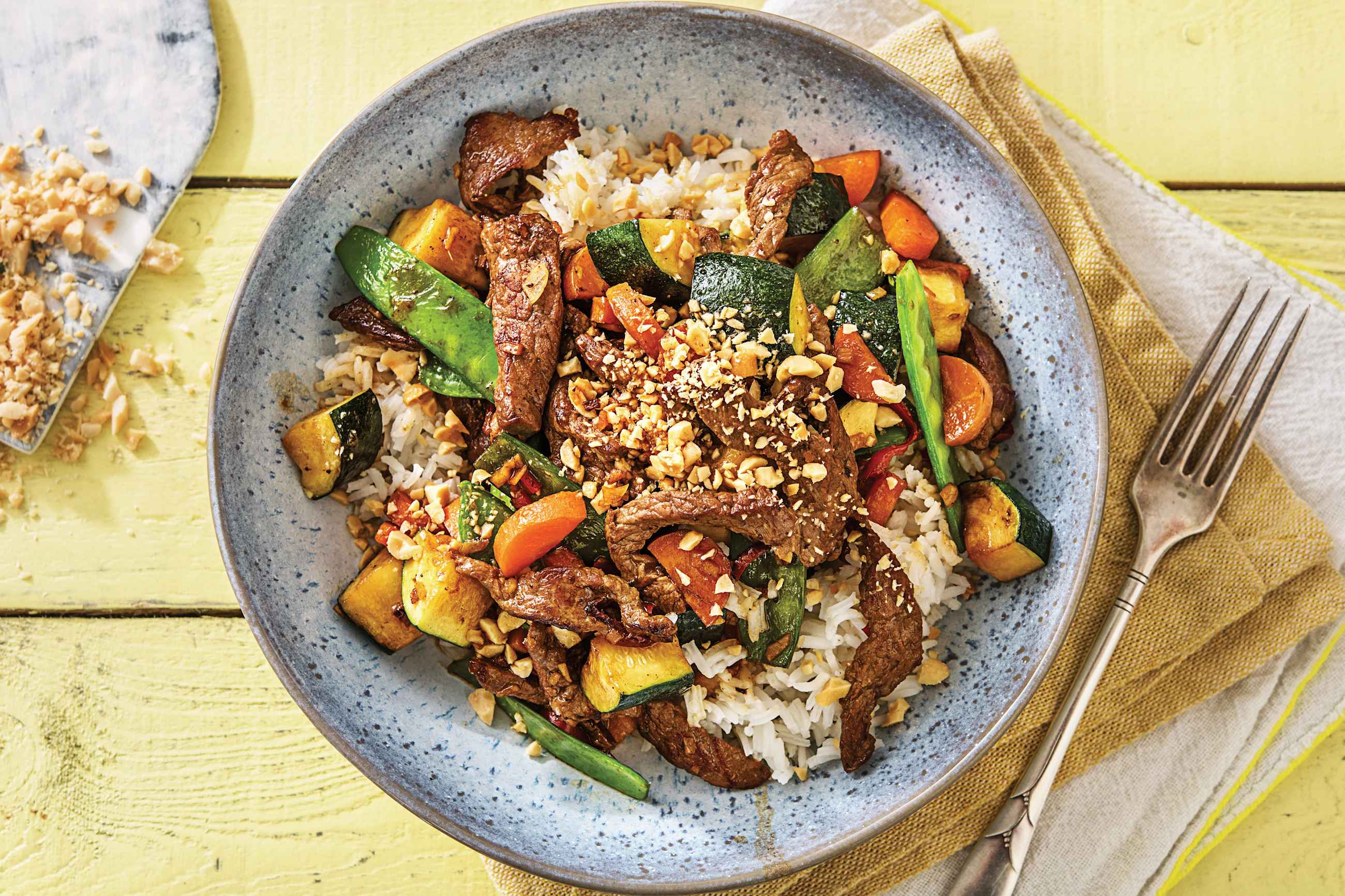 Chinese Garlic Beef & Snow Pea Stir-Fry Recipe | HelloFresh