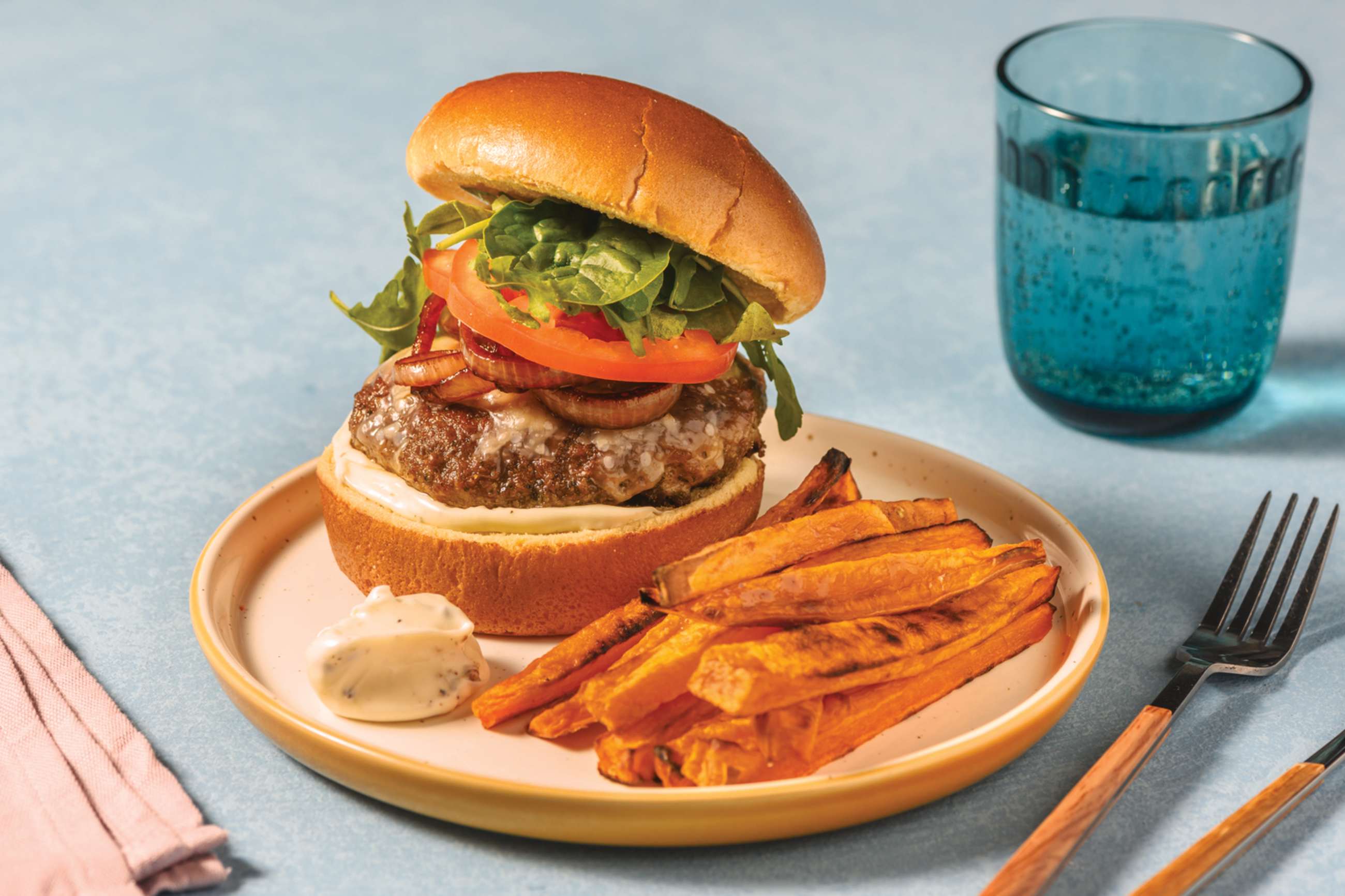 Garlic & Herb Burger Recipe | HelloFresh