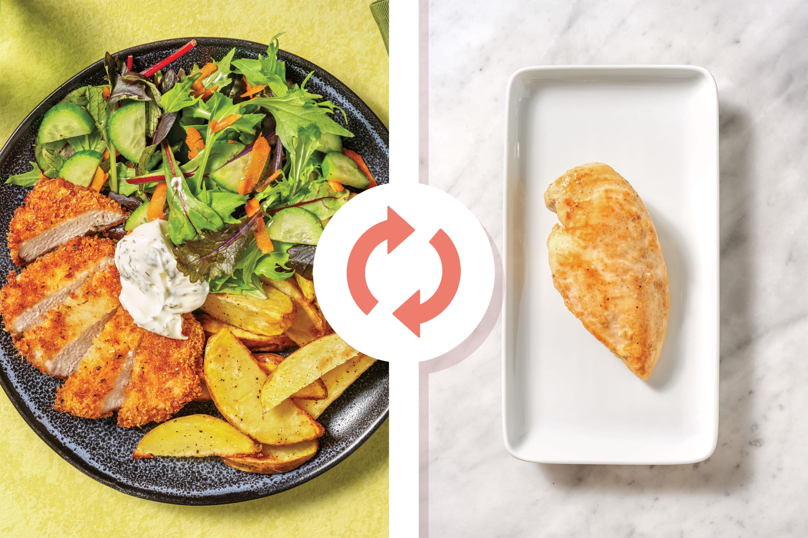 Garlic & Herb Crumbed Chicken Recipe | HelloFresh