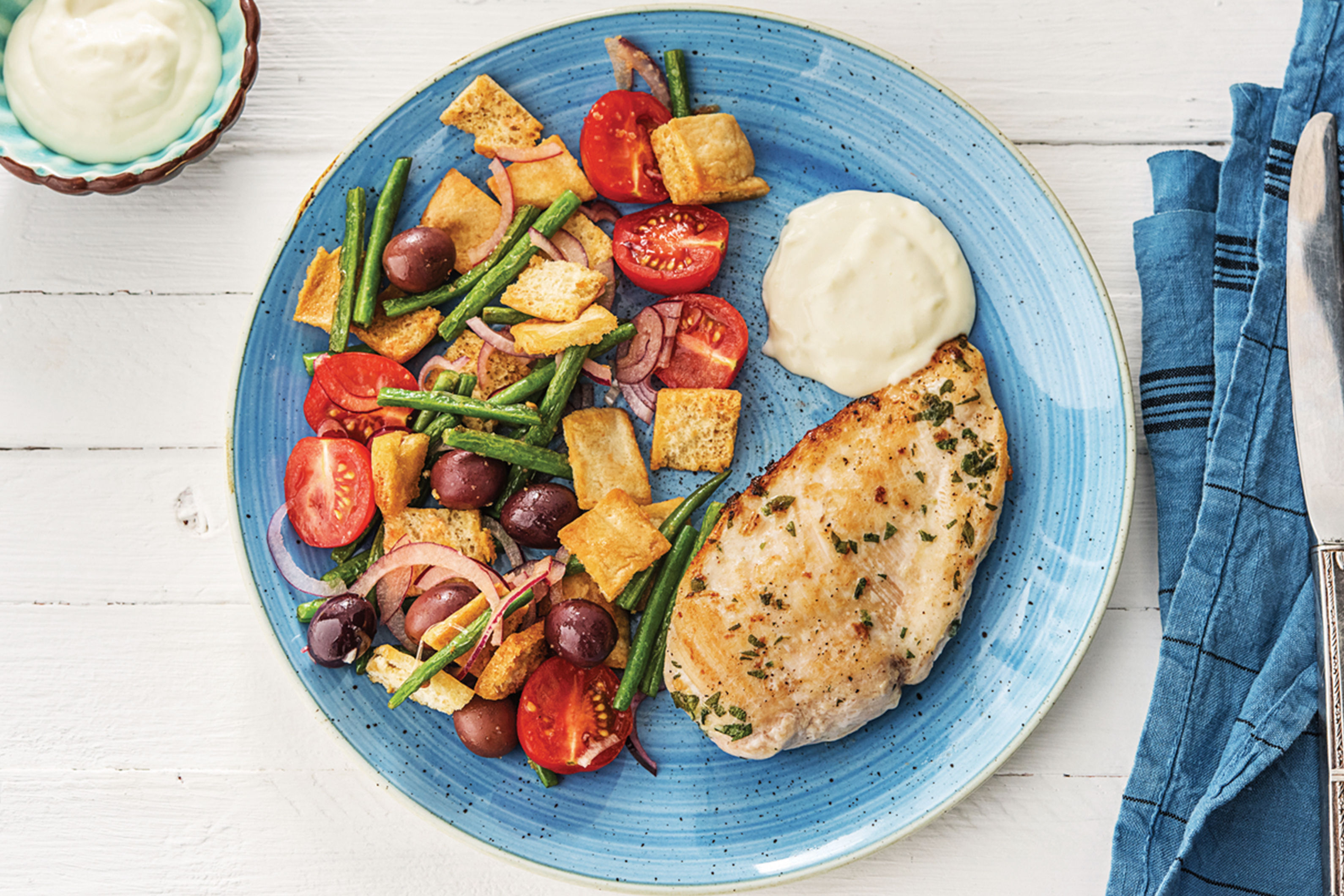 Greek Chicken with Pita Chips Recipe | HelloFresh