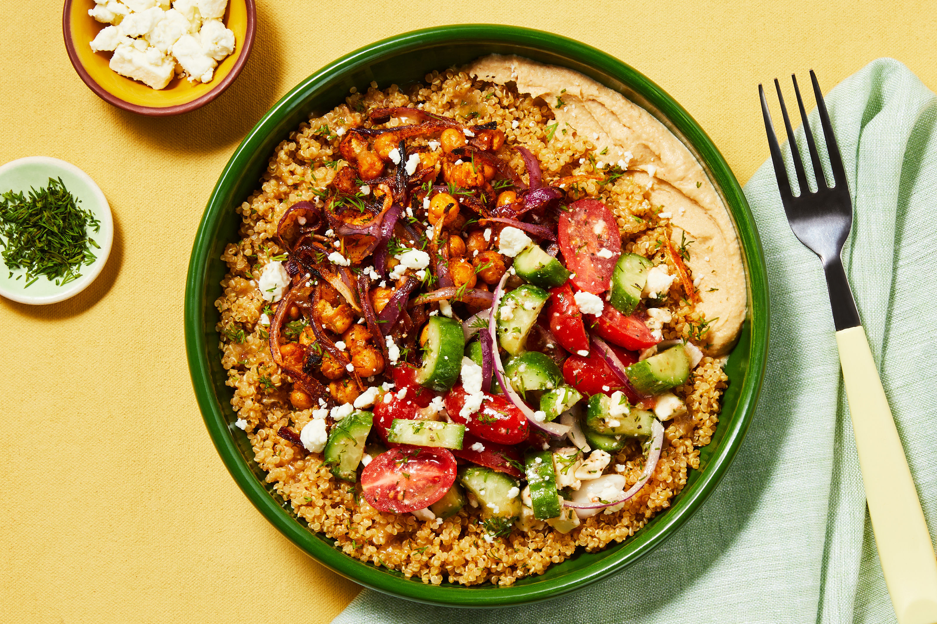 Greek Goddess Chicken & Quinoa Bowls Recipe | HelloFresh