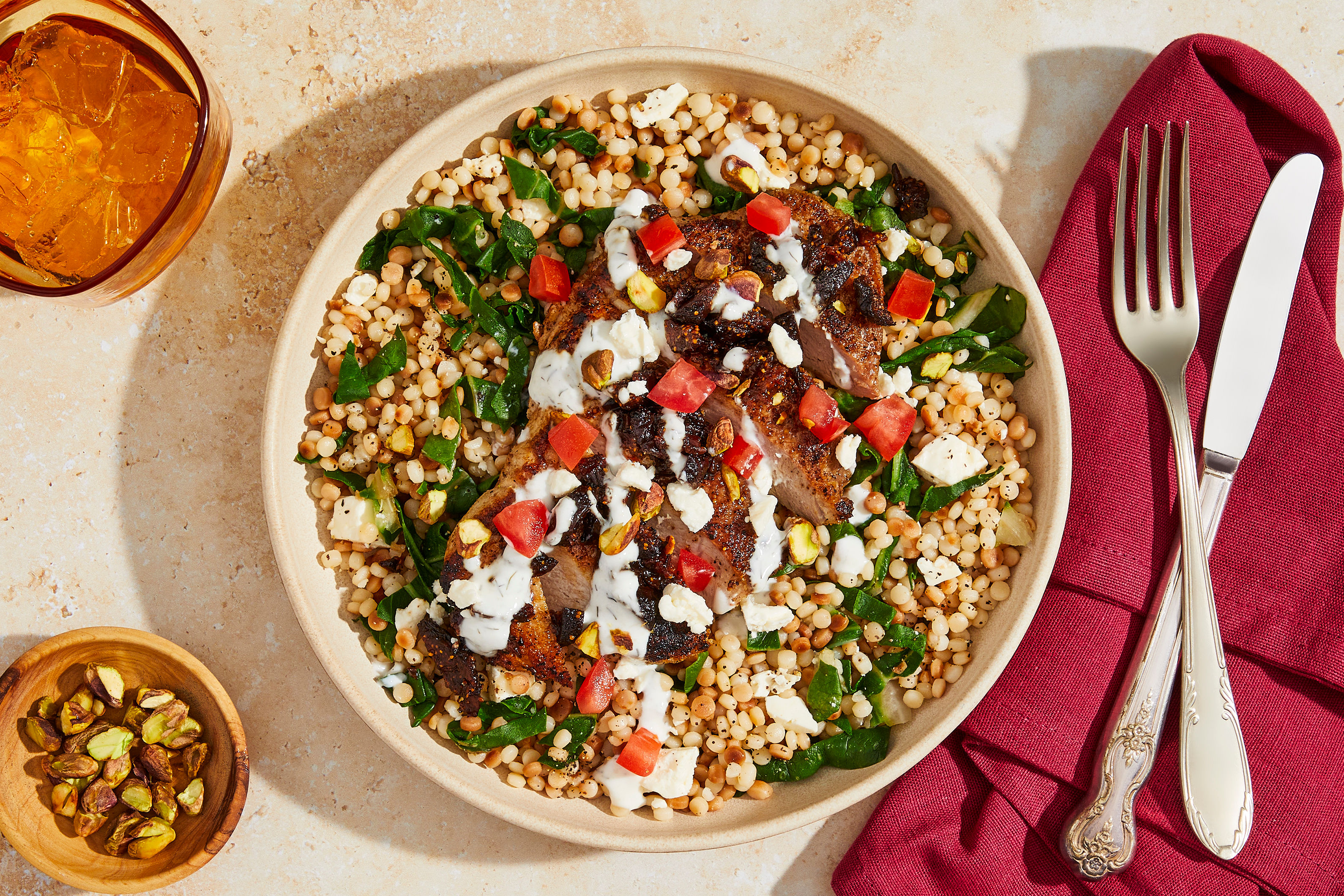 Greek Pork Couscous Bowls Recipe | HelloFresh